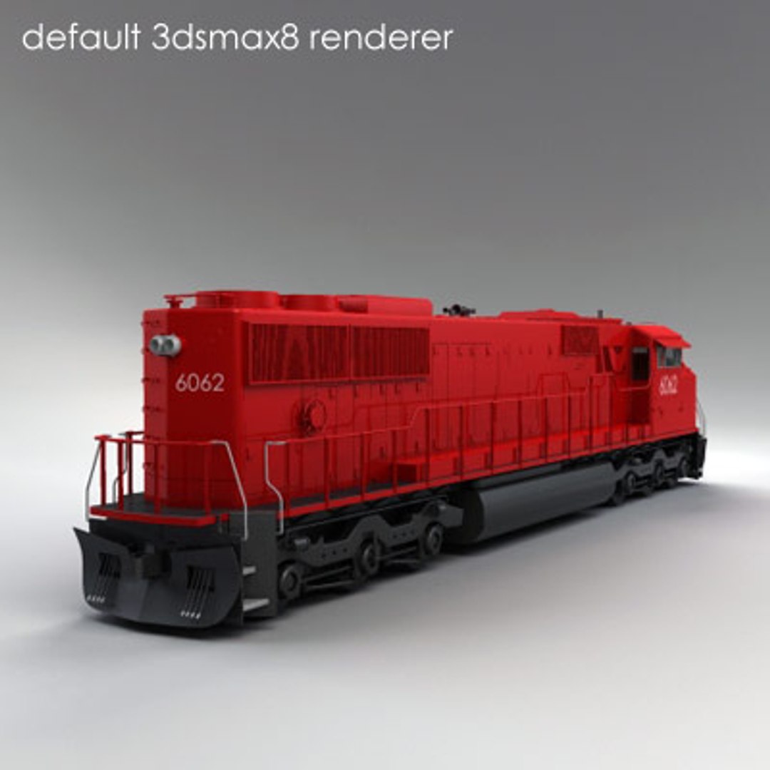 3d Emd Sd60m Locomotive Model
