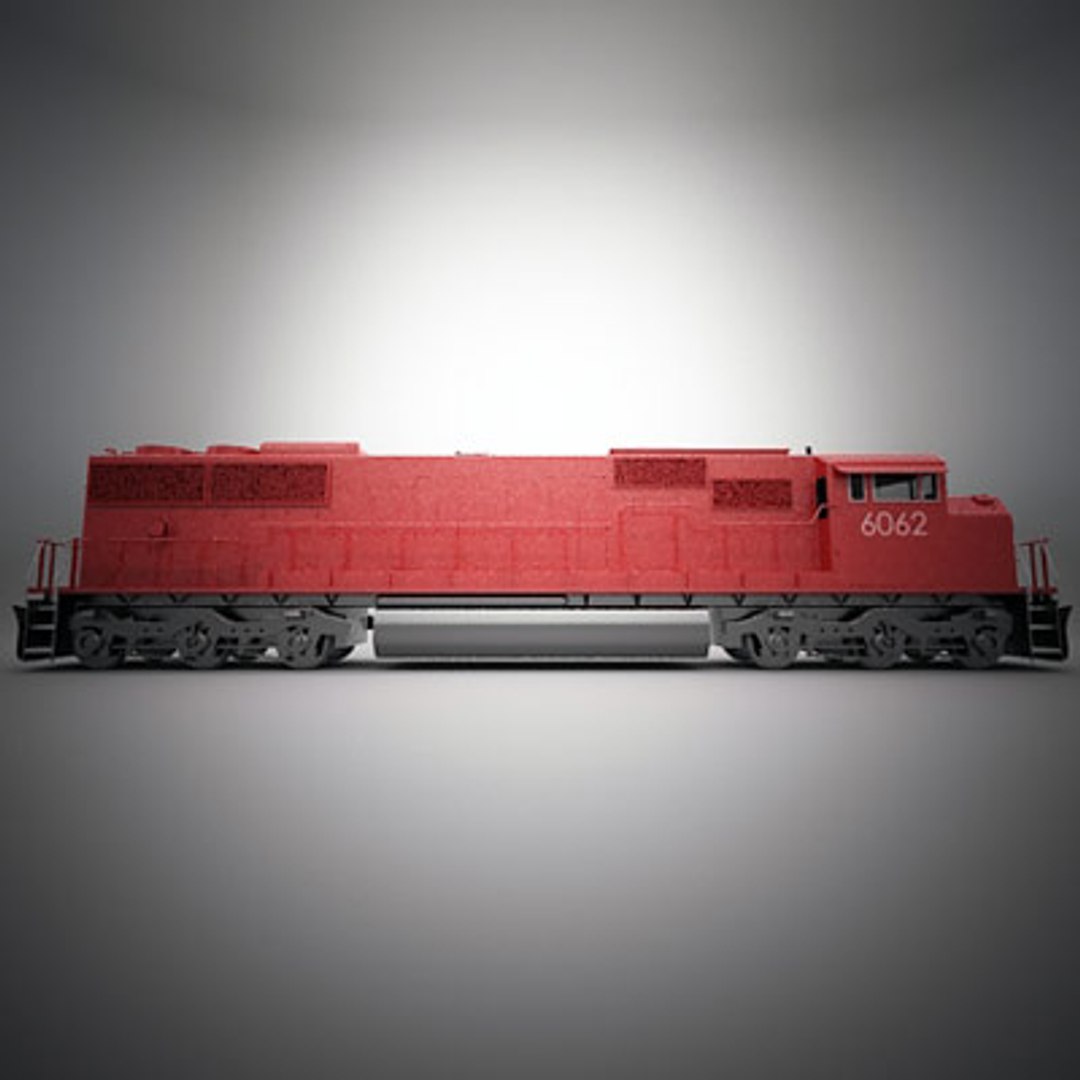 3d Emd Sd60m Locomotive Model