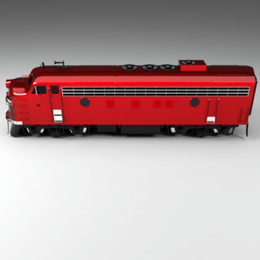 3d Emd Sd60m Locomotive Model