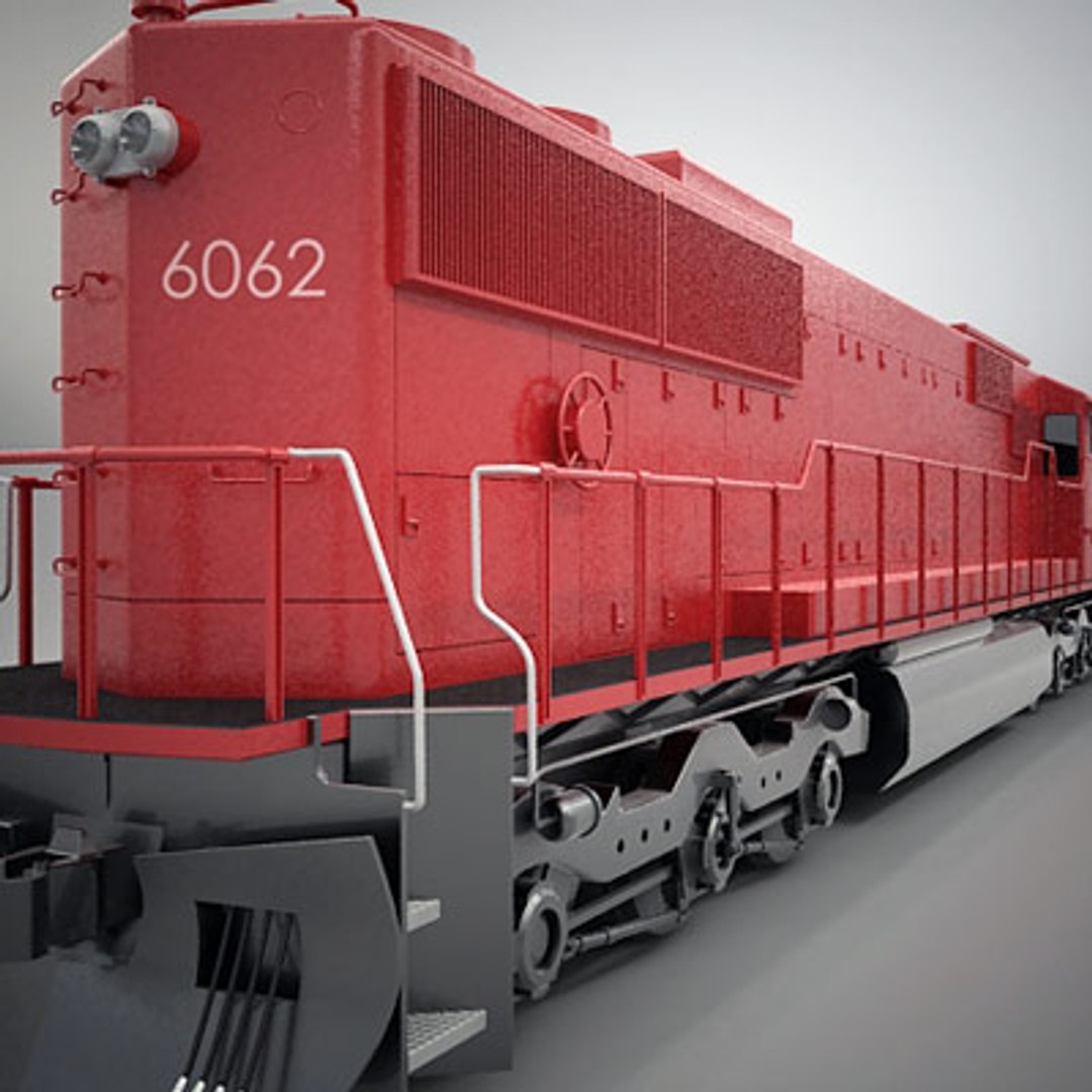 3d Emd Sd60m Locomotive Model