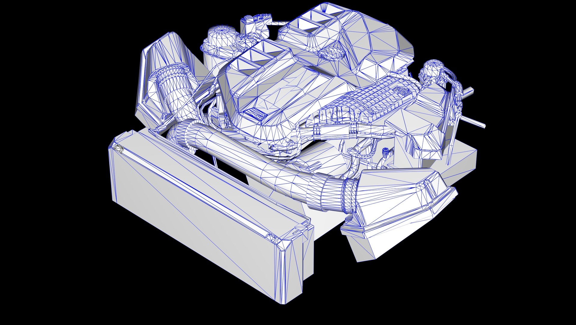 S58 Twin Turbo Straight Six Engine 3D Model - TurboSquid 2334542