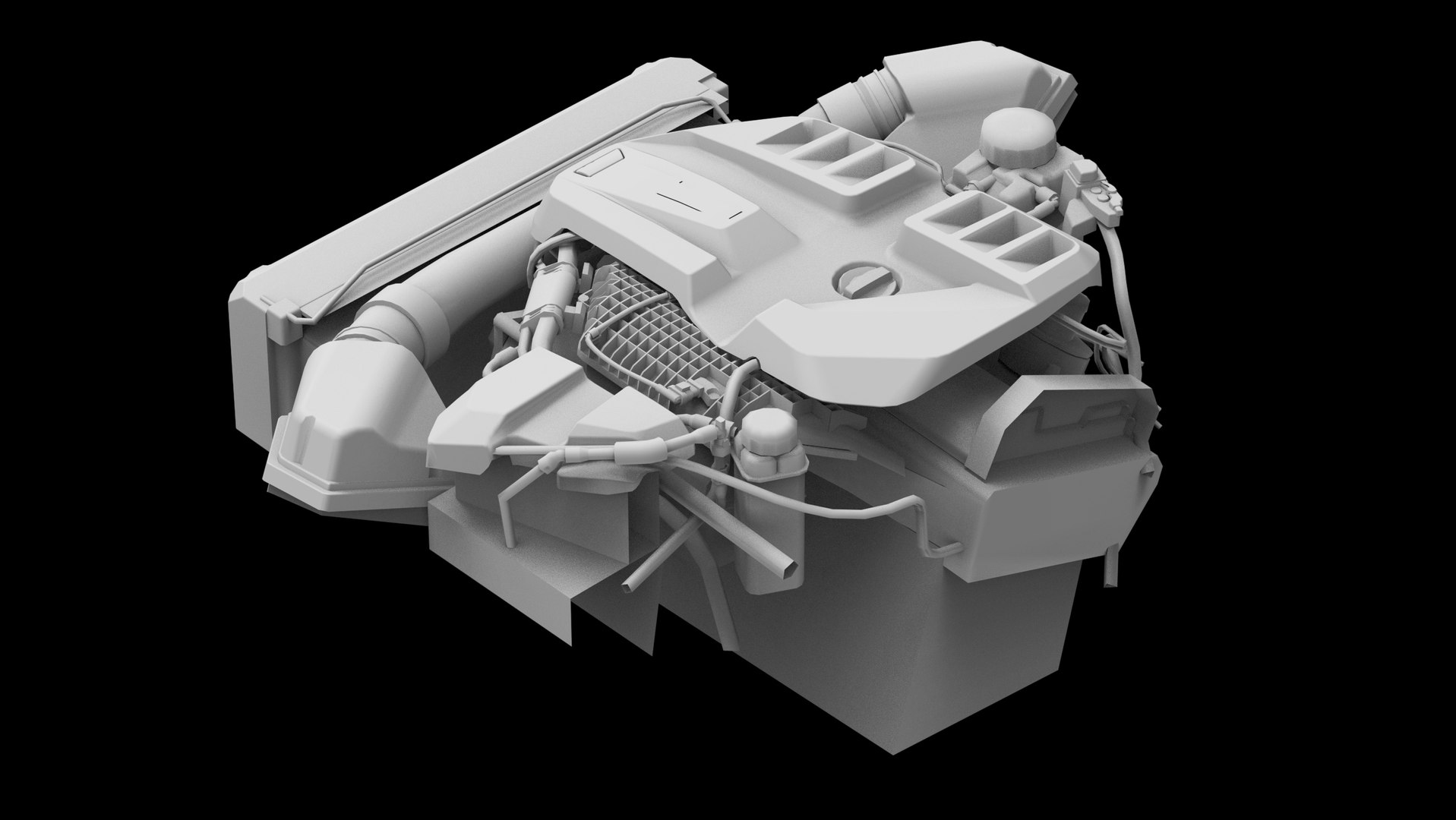 S58 Twin Turbo Straight Six Engine 3D Model - TurboSquid 2334542