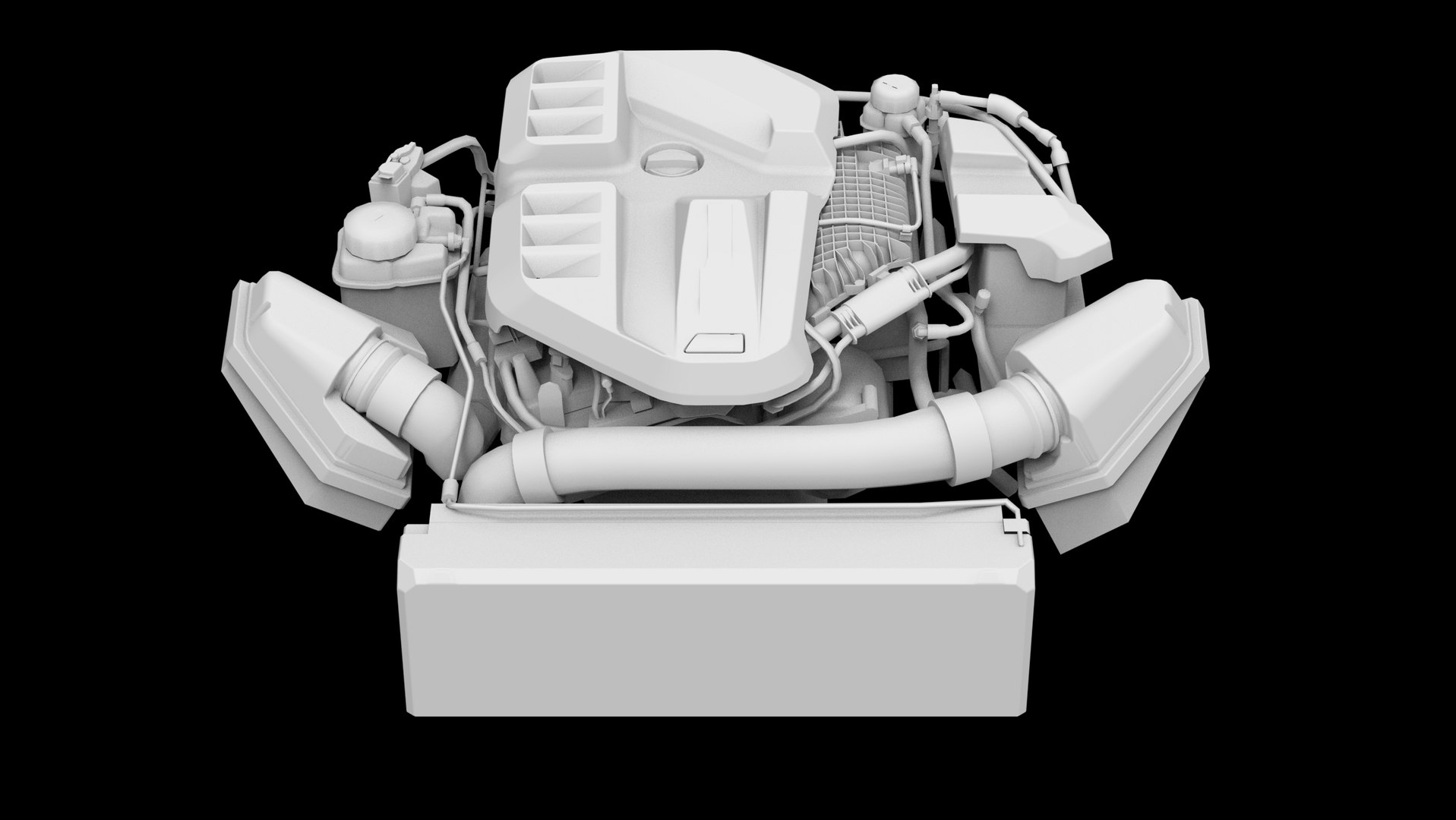 S58 Twin Turbo Straight Six Engine 3D Model - TurboSquid 2334542