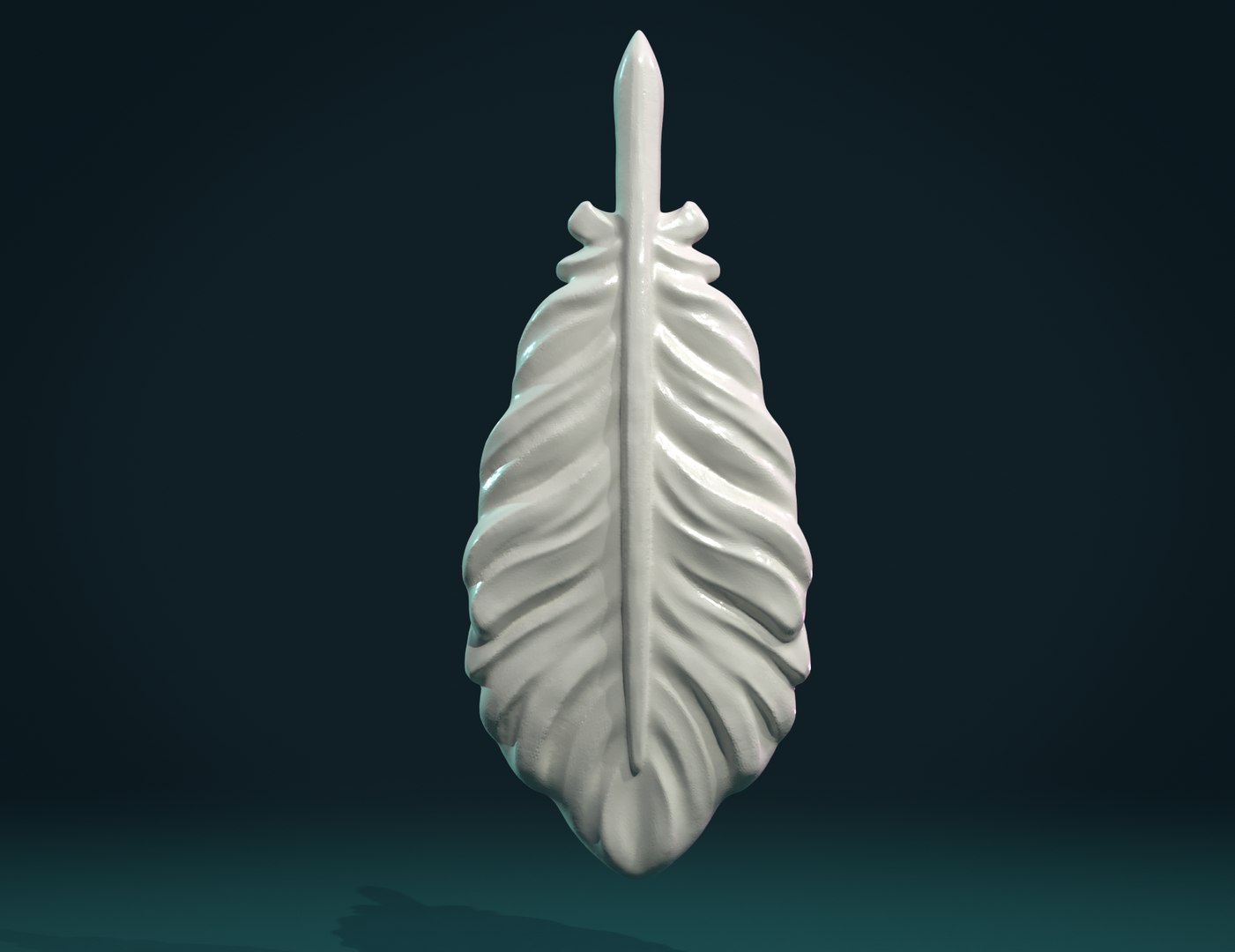 3D Print Ready Feather Model - TurboSquid 1485475