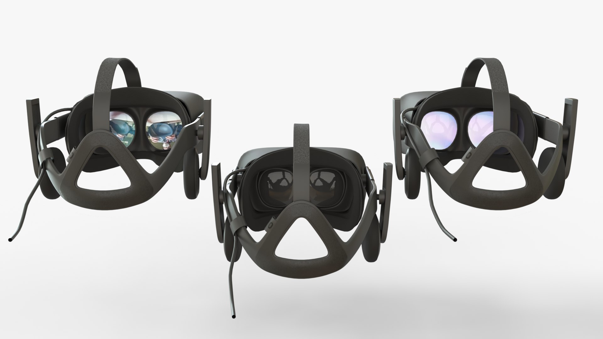 Oculus Rift With Controllers And Sensors Model - TurboSquid 2159092