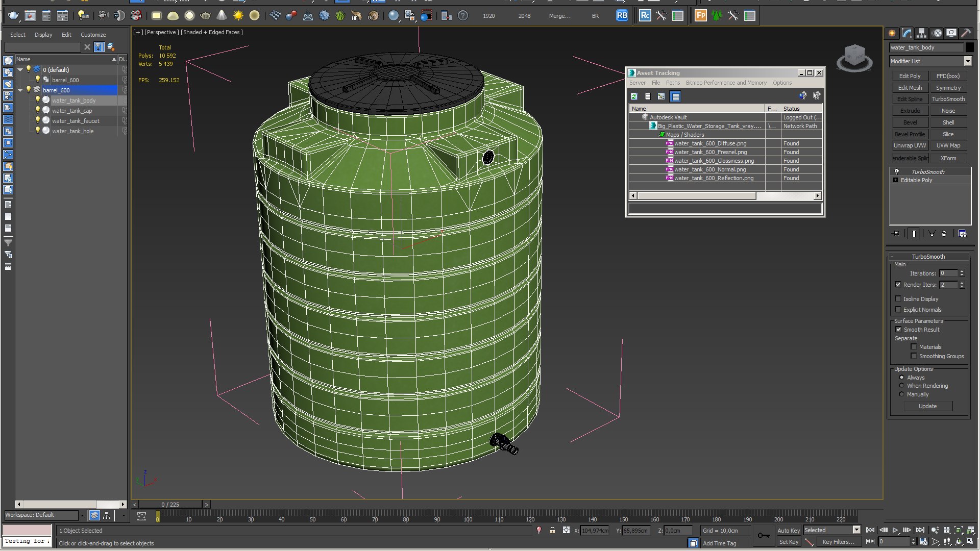 3D Model Big Plastic Water Storage - TurboSquid 1462474
