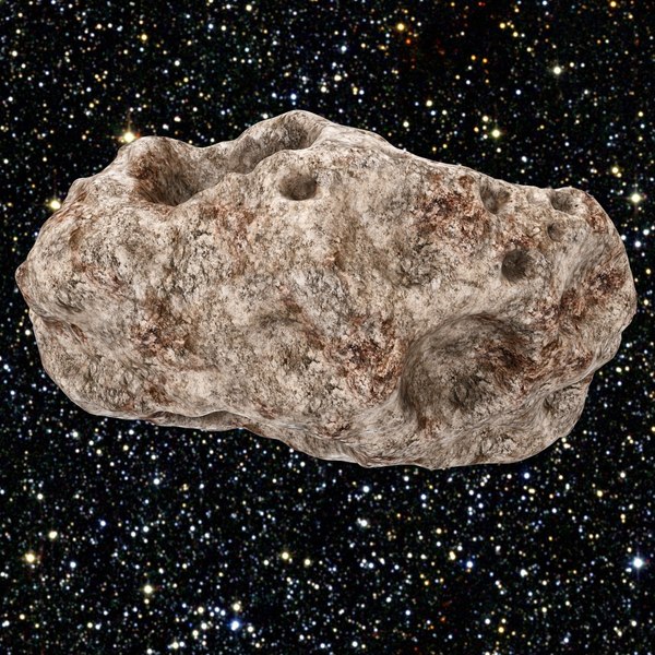 meteorite modeled 3d model