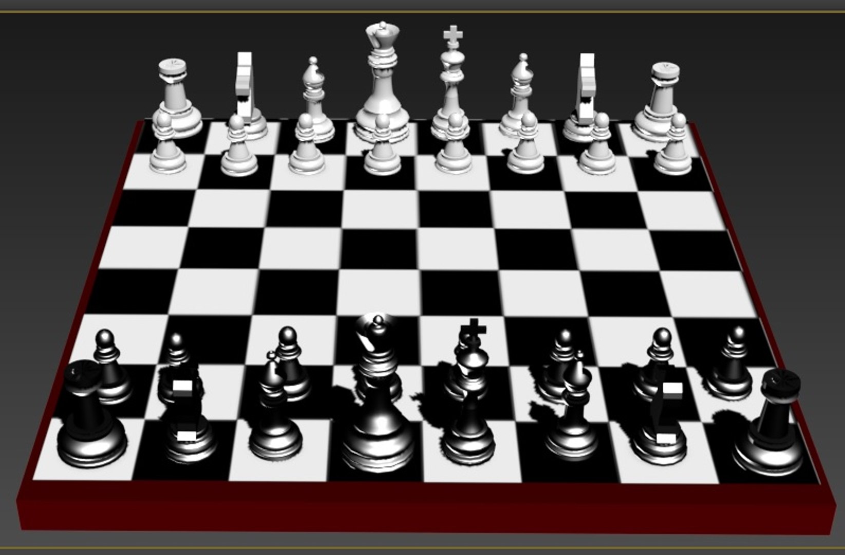 3D chess board - TurboSquid 1206860
