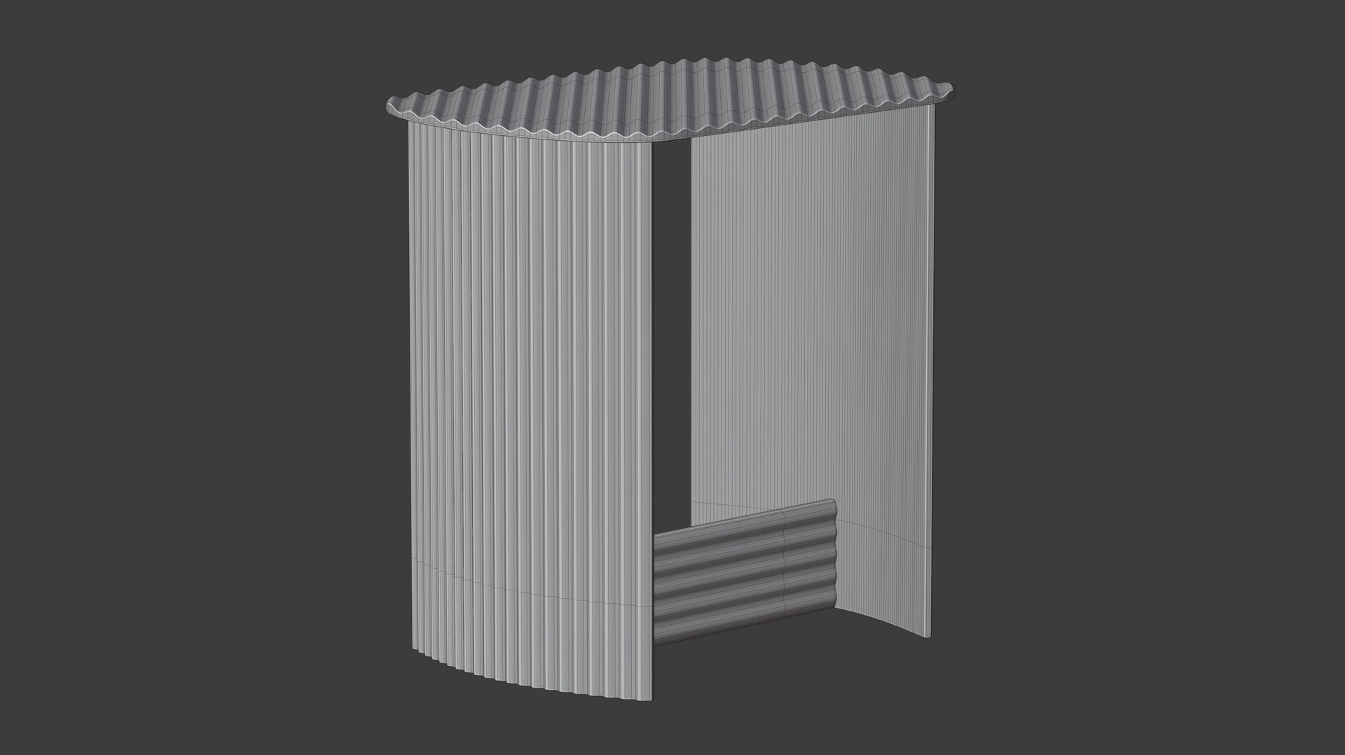 Fluted Side Table 3D Model - TurboSquid 1761725