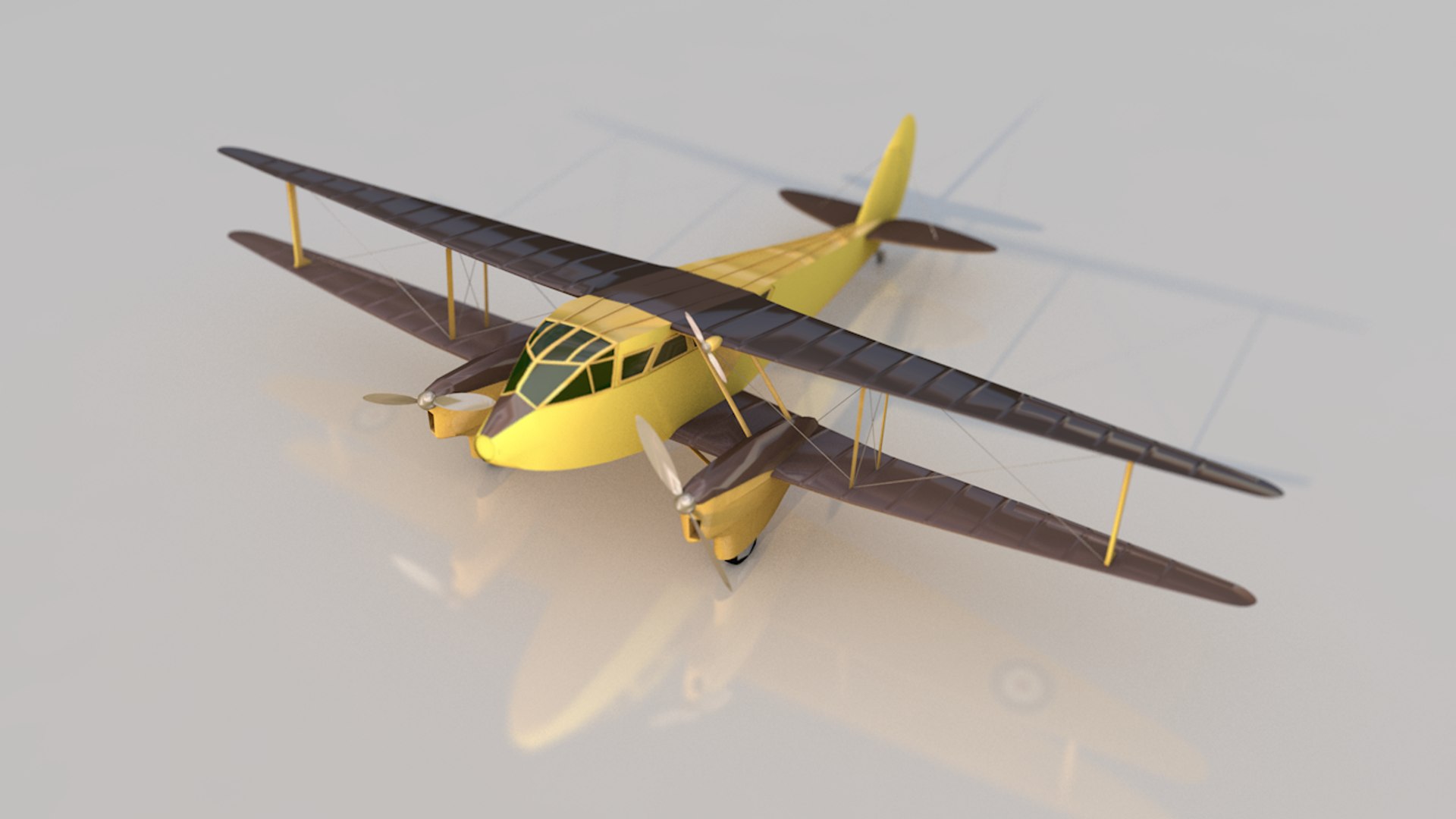 Havilland Dh-89 Dragon Rapide 3D Model - TurboSquid 1502923