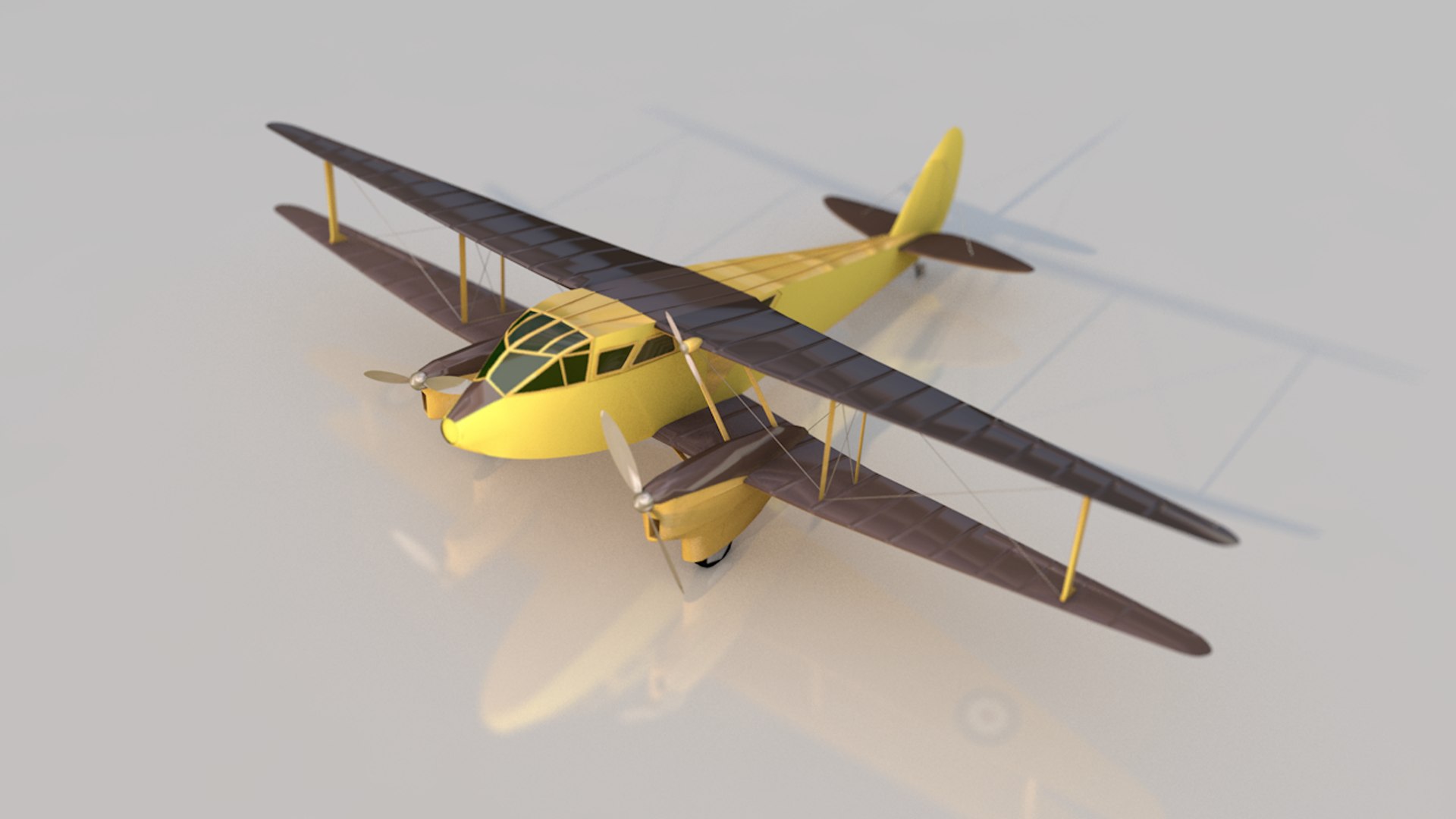 Havilland Dh-89 Dragon Rapide 3D Model - TurboSquid 1502923