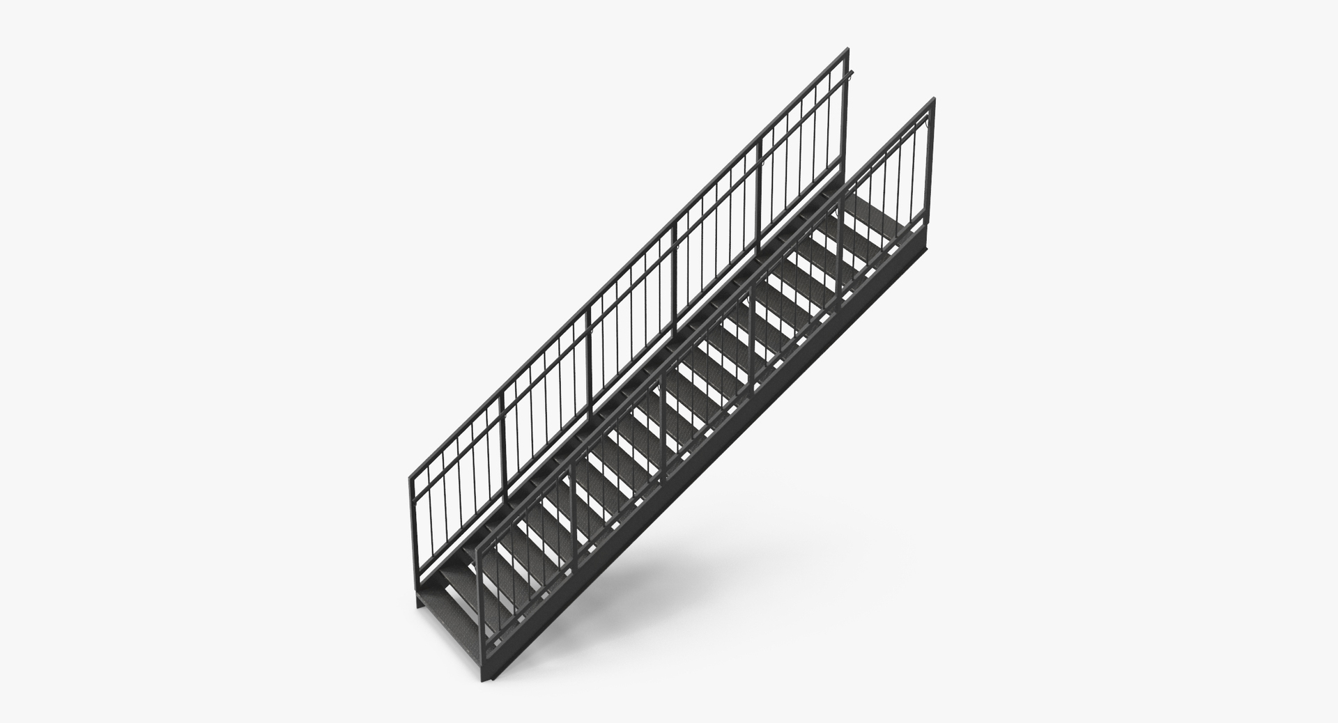 3D Model Exterior Staircases Straight - TurboSquid 1213144