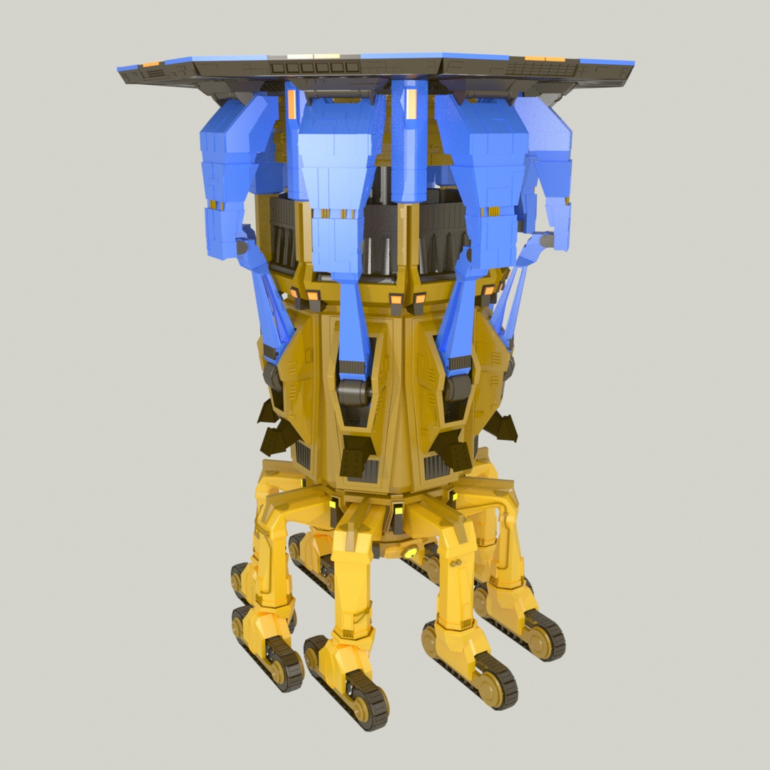 3d Model Landing Robot Lr-12