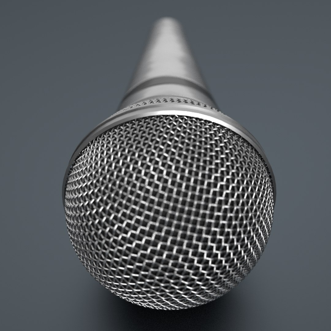 3d Microphone Blender Cycles Model