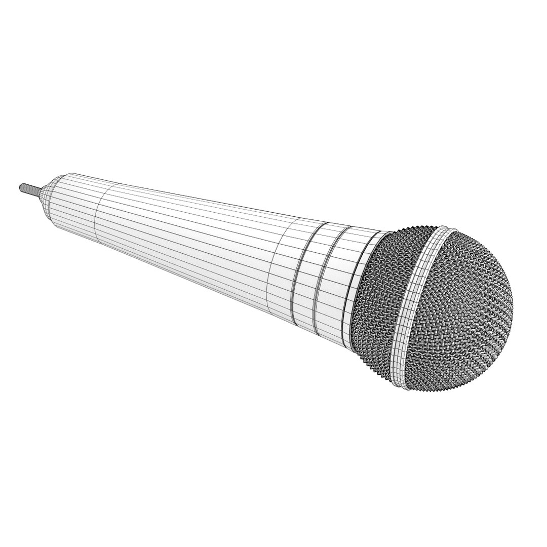 3d Microphone Blender Cycles Model