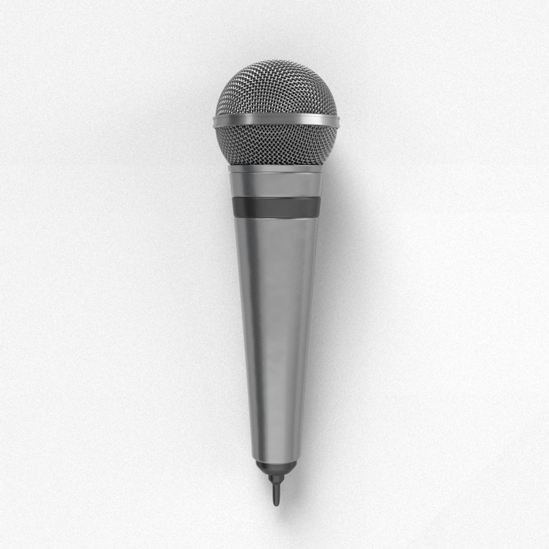 3d Microphone Blender Cycles Model