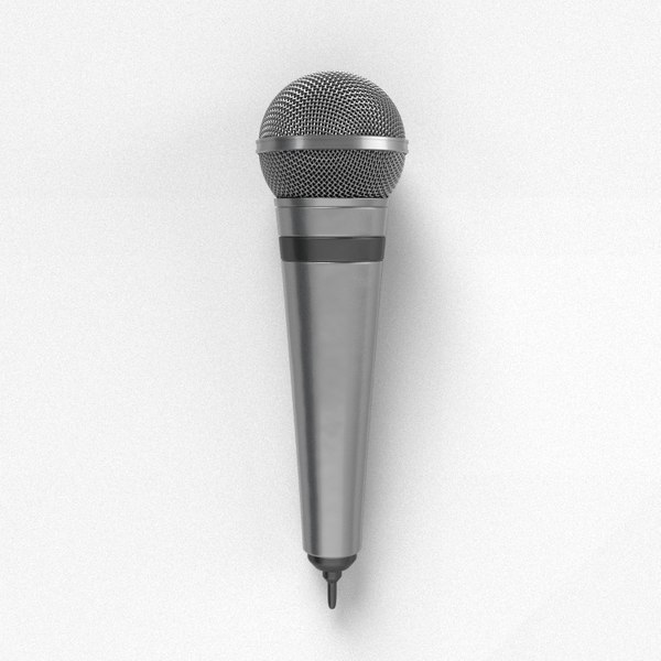 3d microphone blender cycles model