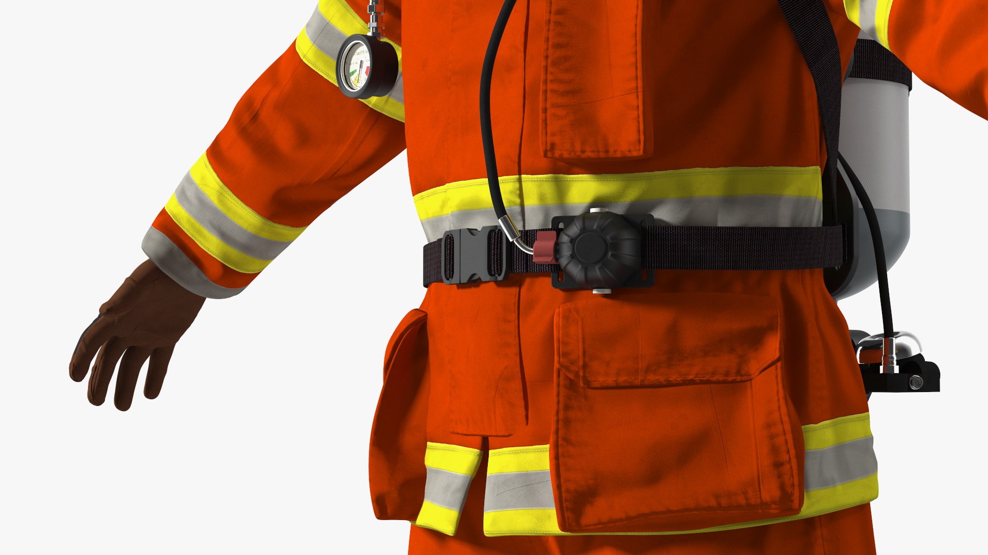 3D High Visibility Firefighter Suit - TurboSquid 2318274