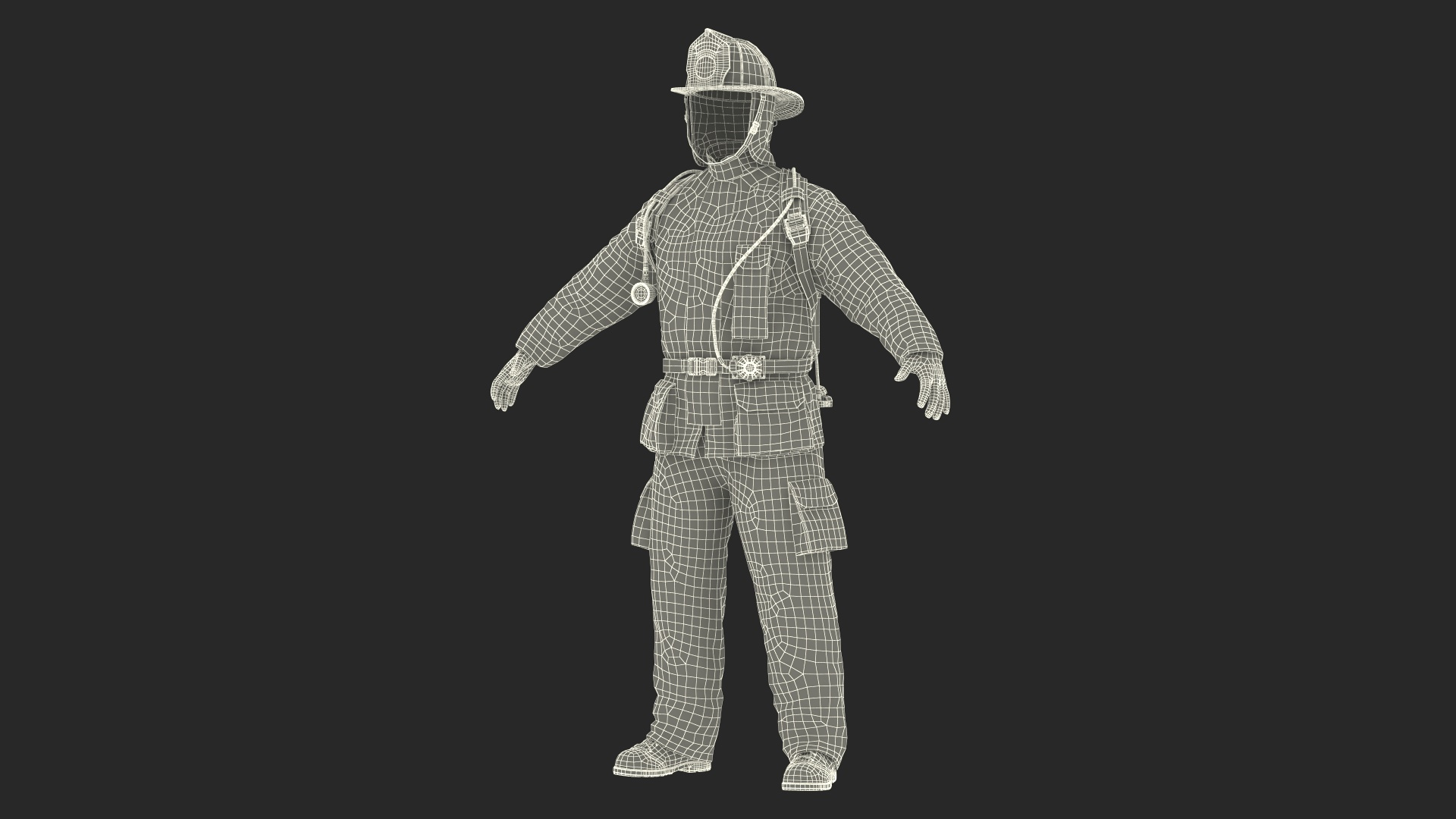 3D High Visibility Firefighter Suit - TurboSquid 2318274