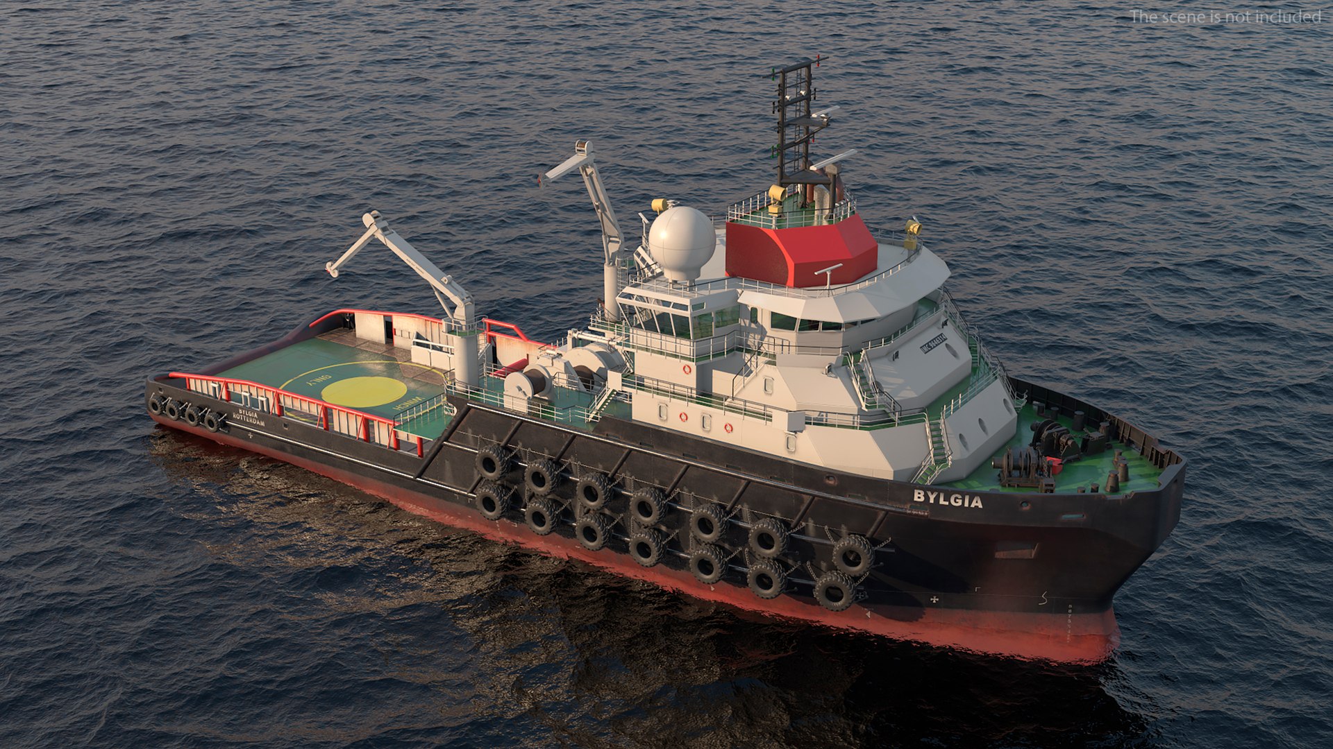 3D Bylgia Deep-Sea Anchor Handling Tug Rigged - TurboSquid 2412784