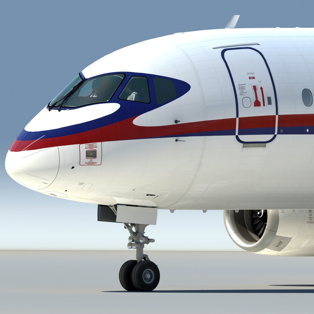3d Sukhoi 100 Jet