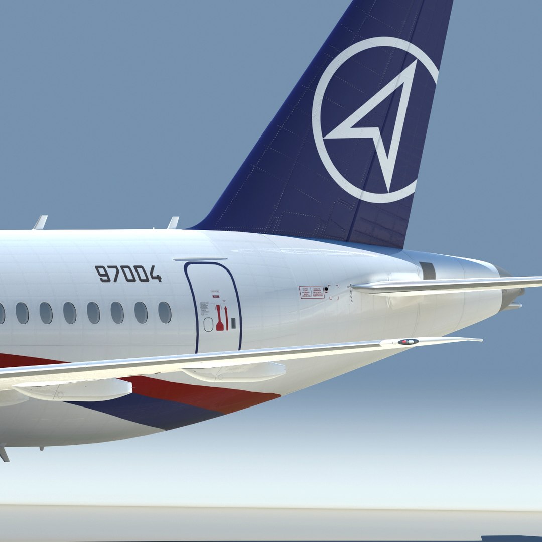 3d Sukhoi 100 Jet