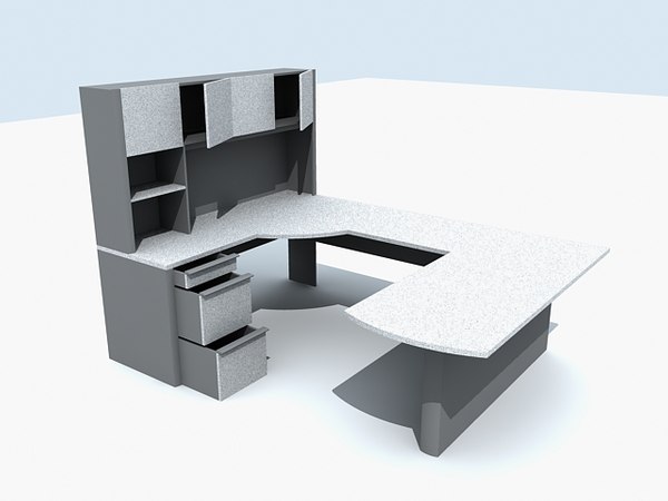 office workstation 3d model