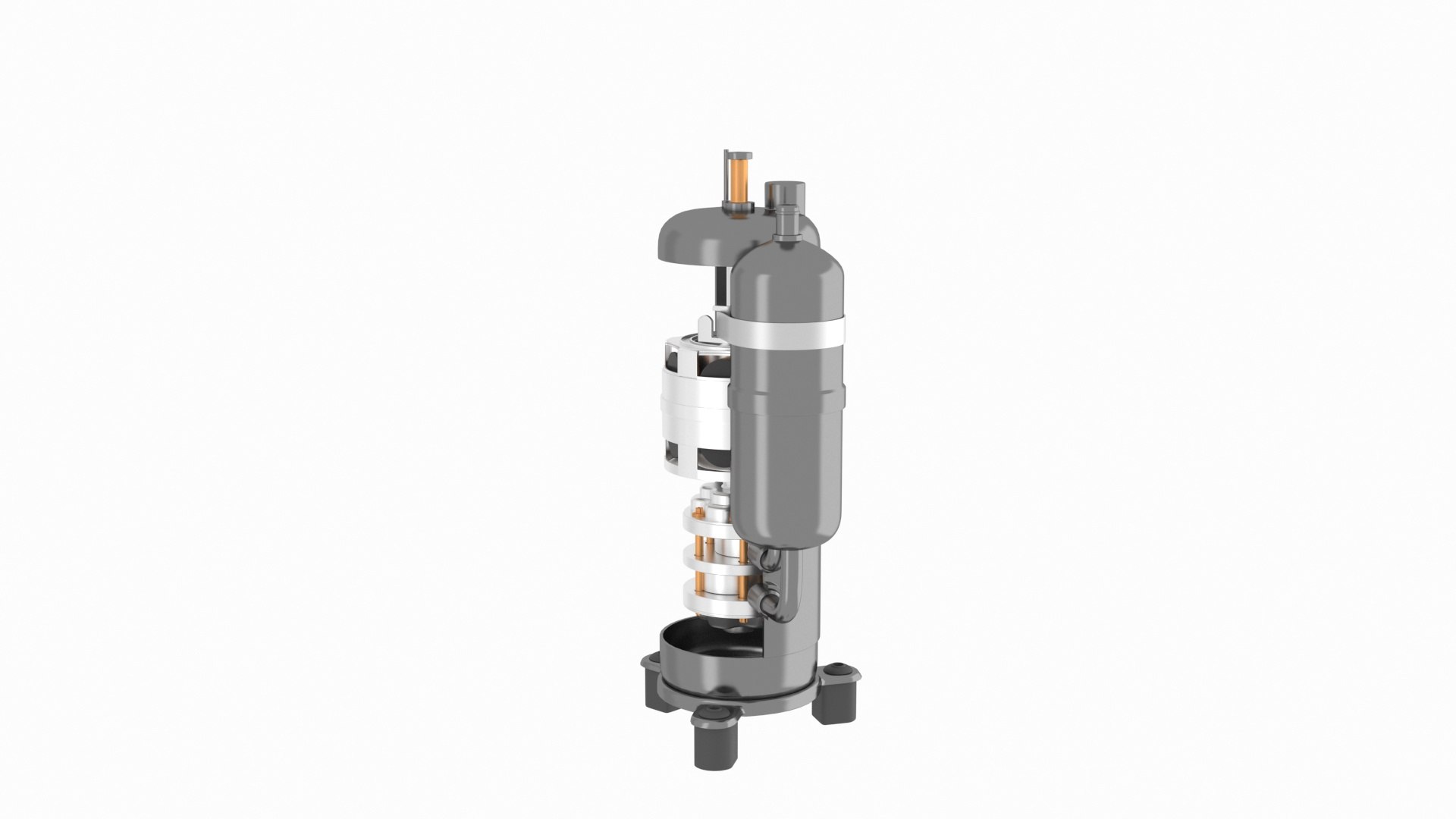 3D Rotor Compressor Model - TurboSquid 2397976