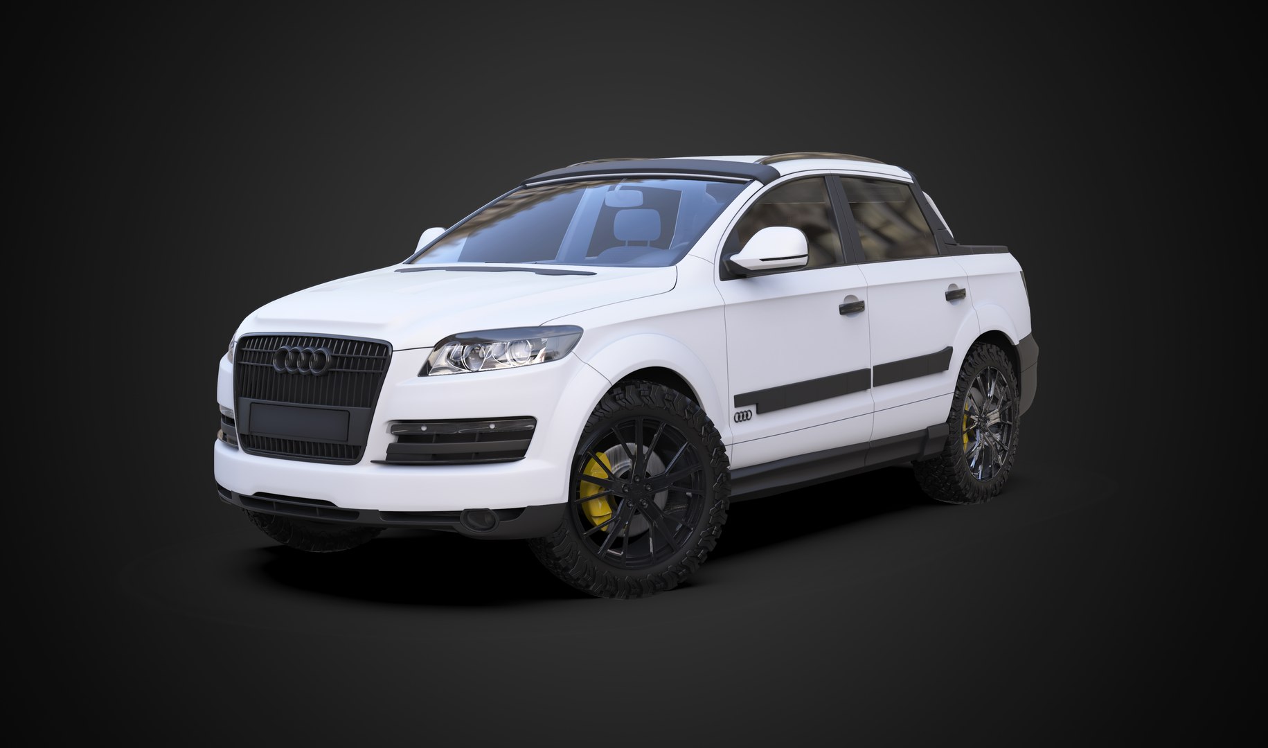 3D Concept Q7 Audi Pick-up Model - TurboSquid 1703500