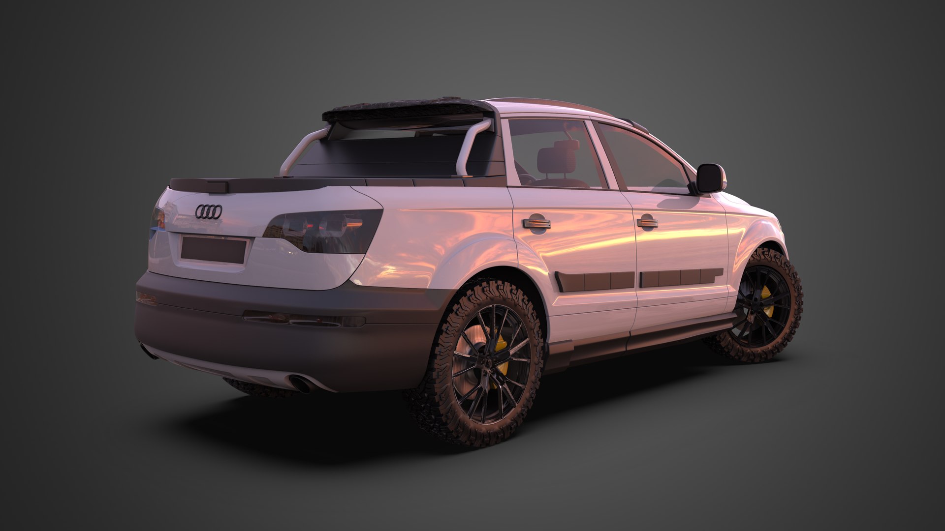 3D Concept Q7 Audi Pick-up Model - TurboSquid 1703500