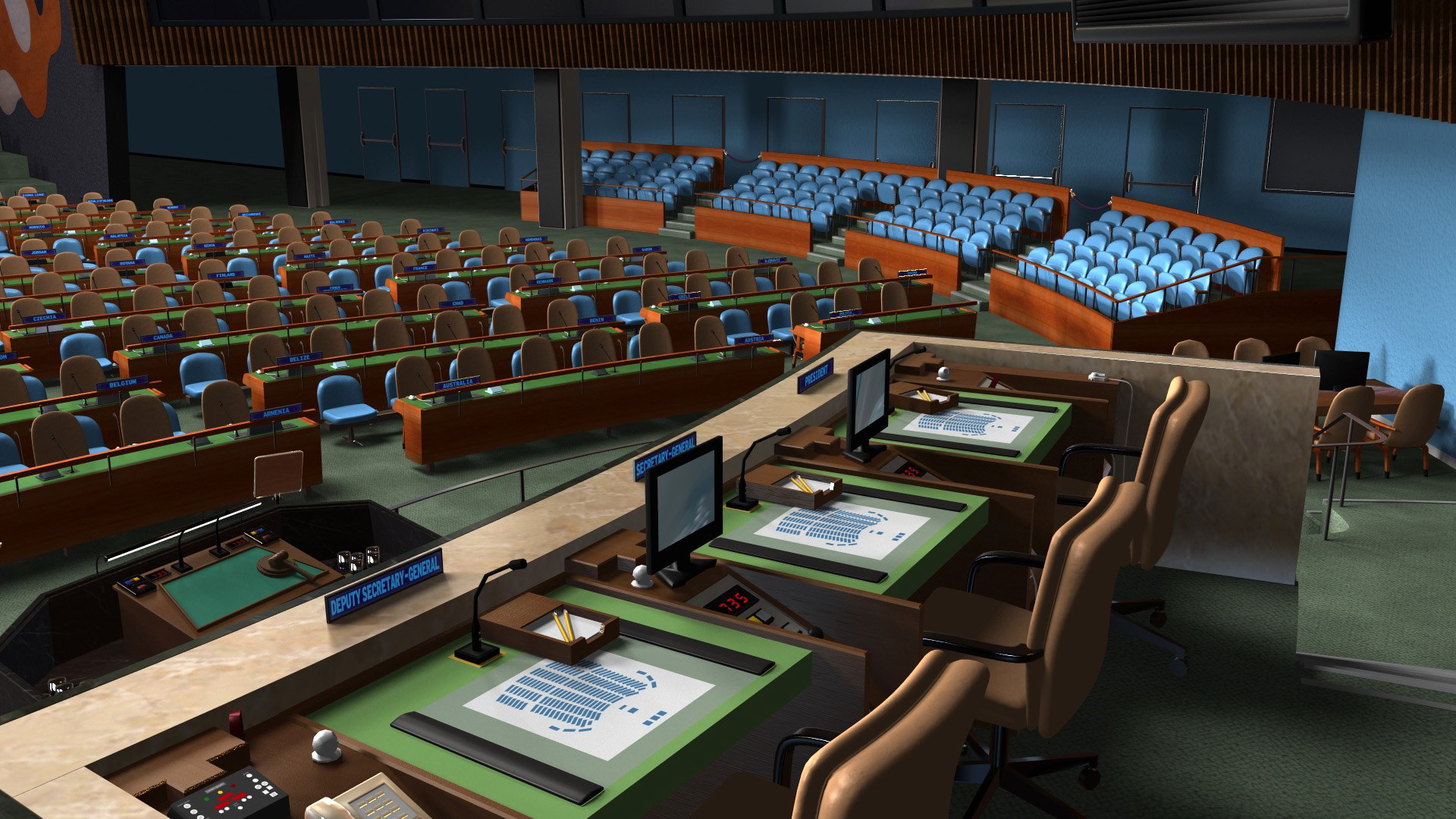 3D United Nations General Assembly - TurboSquid 2125048