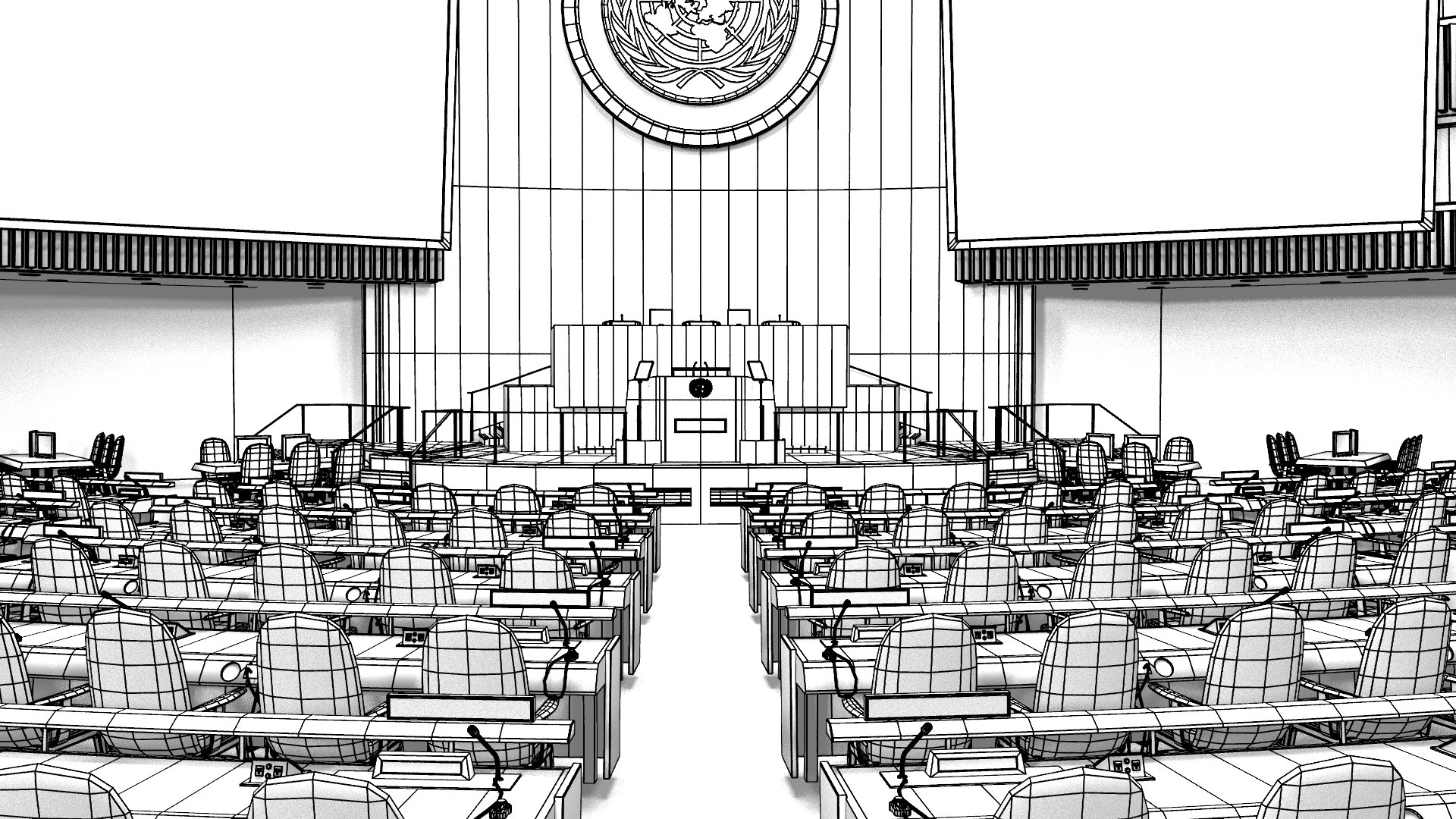 3D United Nations General Assembly - TurboSquid 2125048