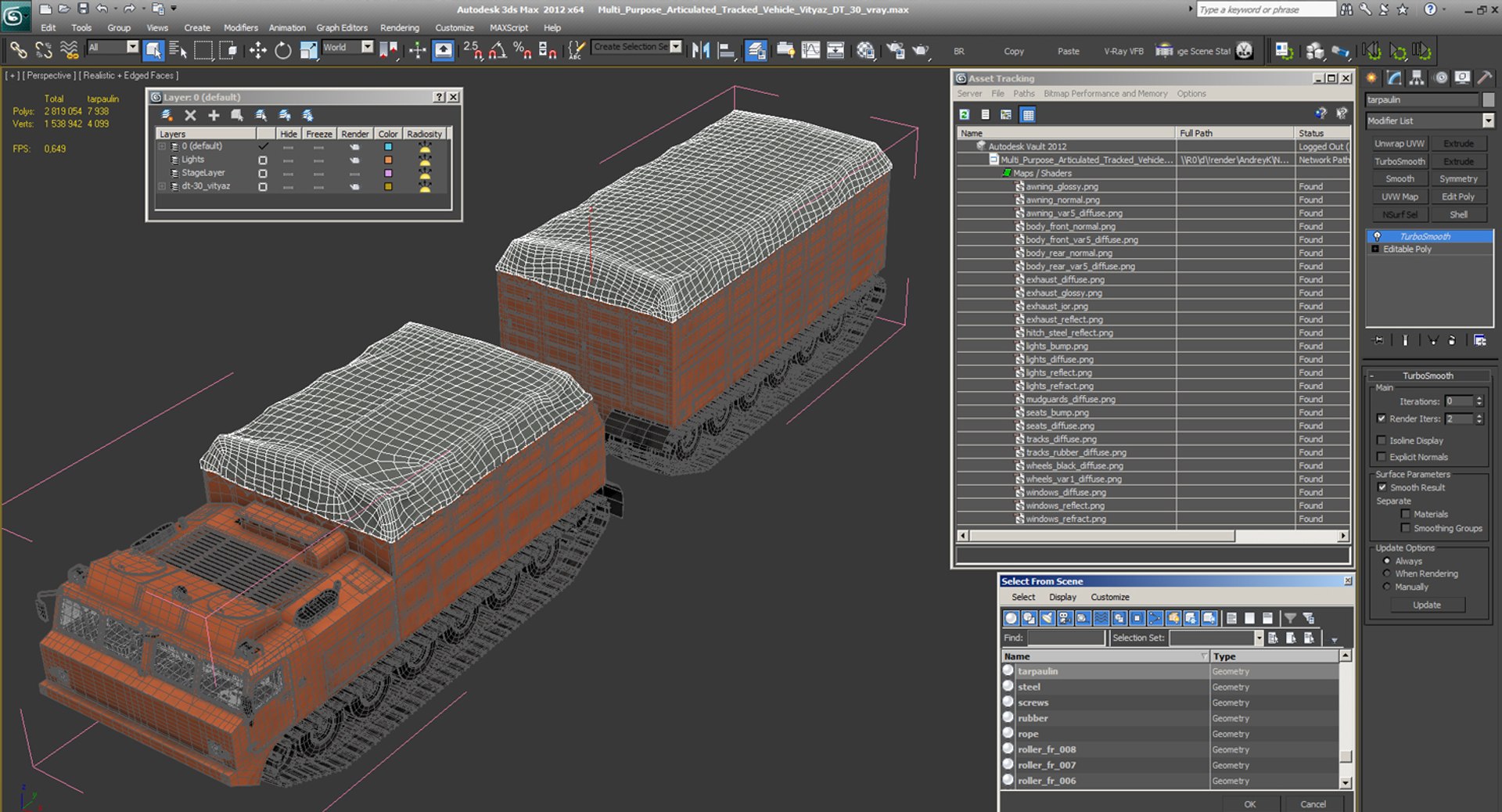 Multi Purpose Articulated Tracked Vehicle 3D - TurboSquid 1225629