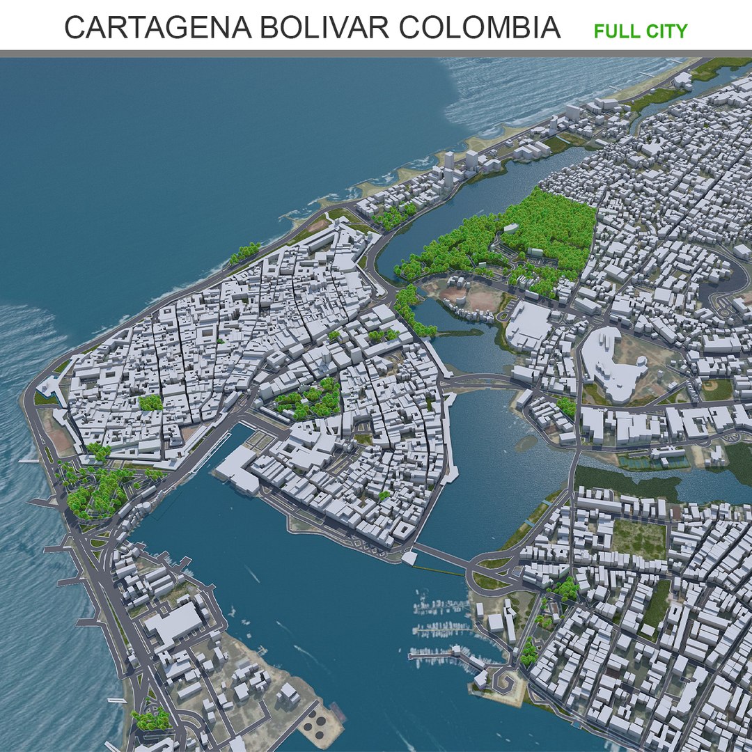 3D Cartagena Bolivar Colombia Model - TurboSquid 2085034