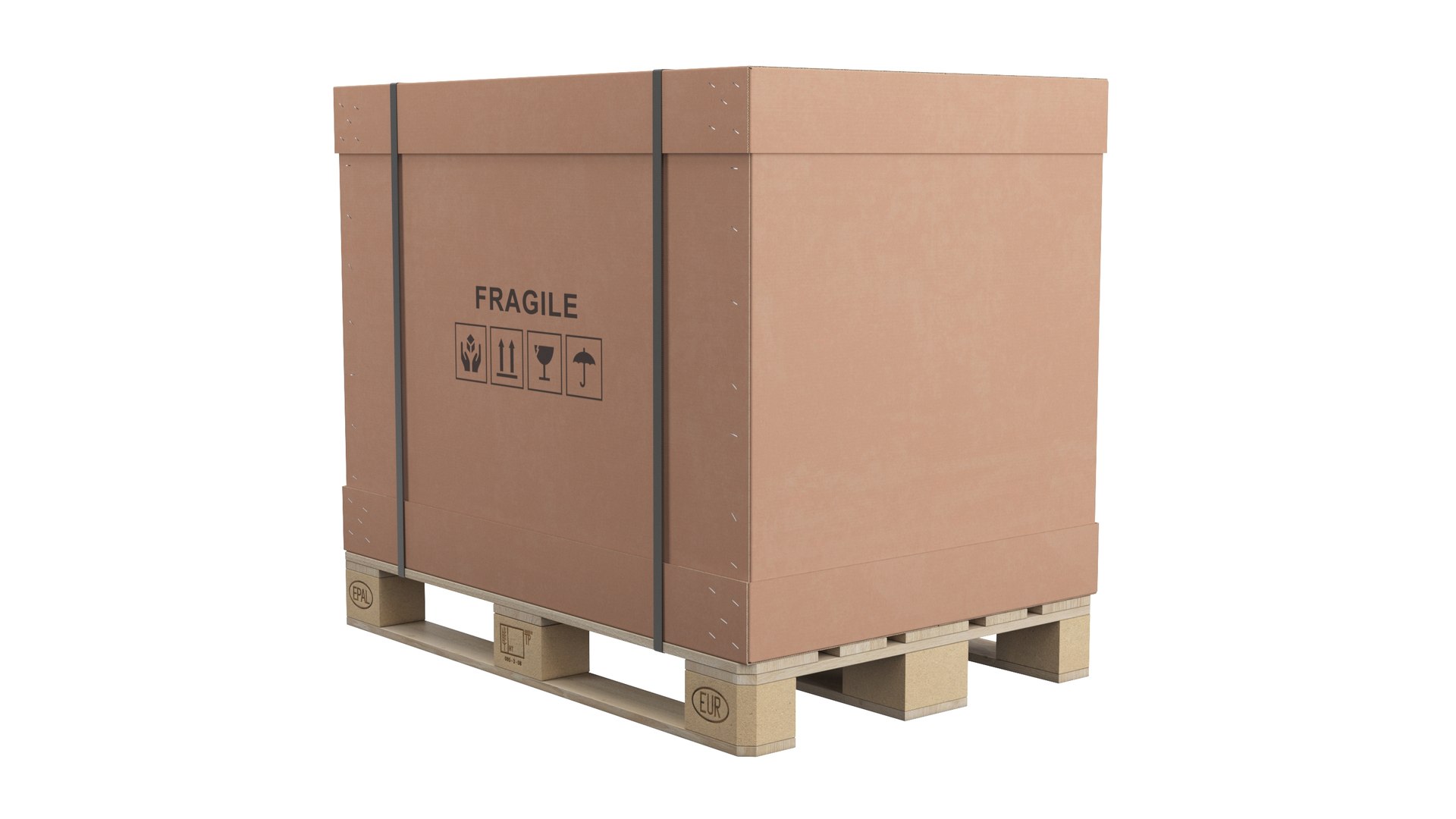 Pallet With Box 3D - TurboSquid 1991074