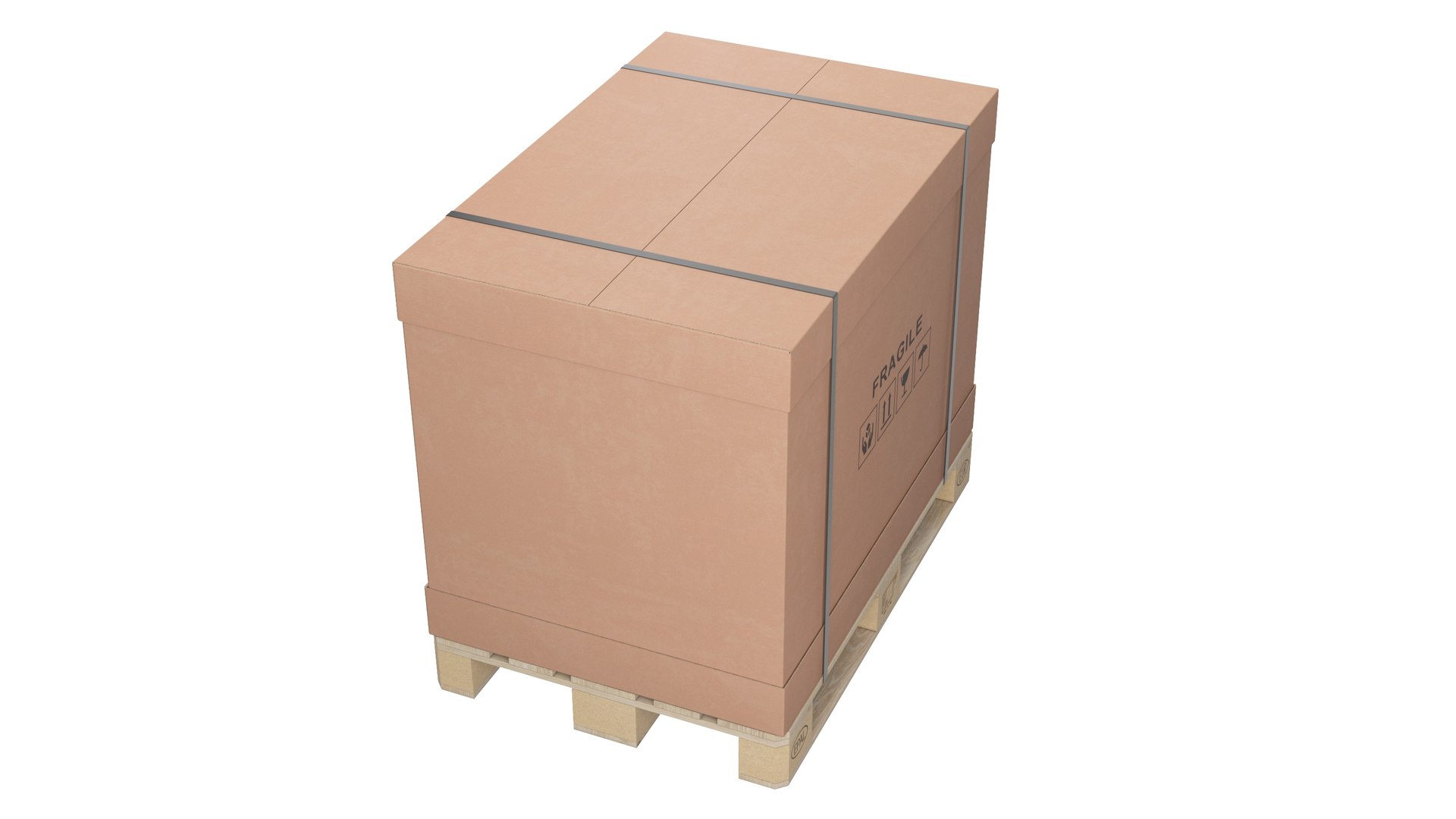 Pallet With Box 3D - TurboSquid 1991074