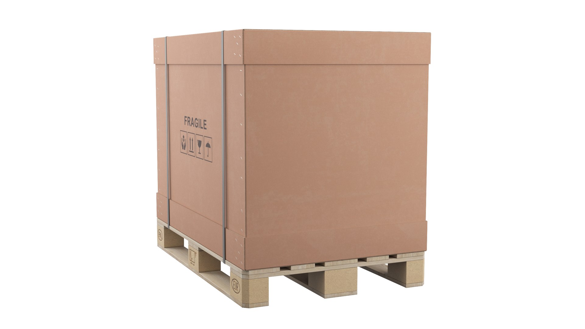 Pallet With Box 3D - TurboSquid 1991074