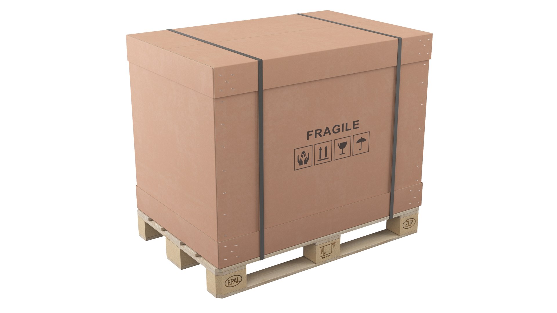 Pallet With Box 3D - TurboSquid 1991074