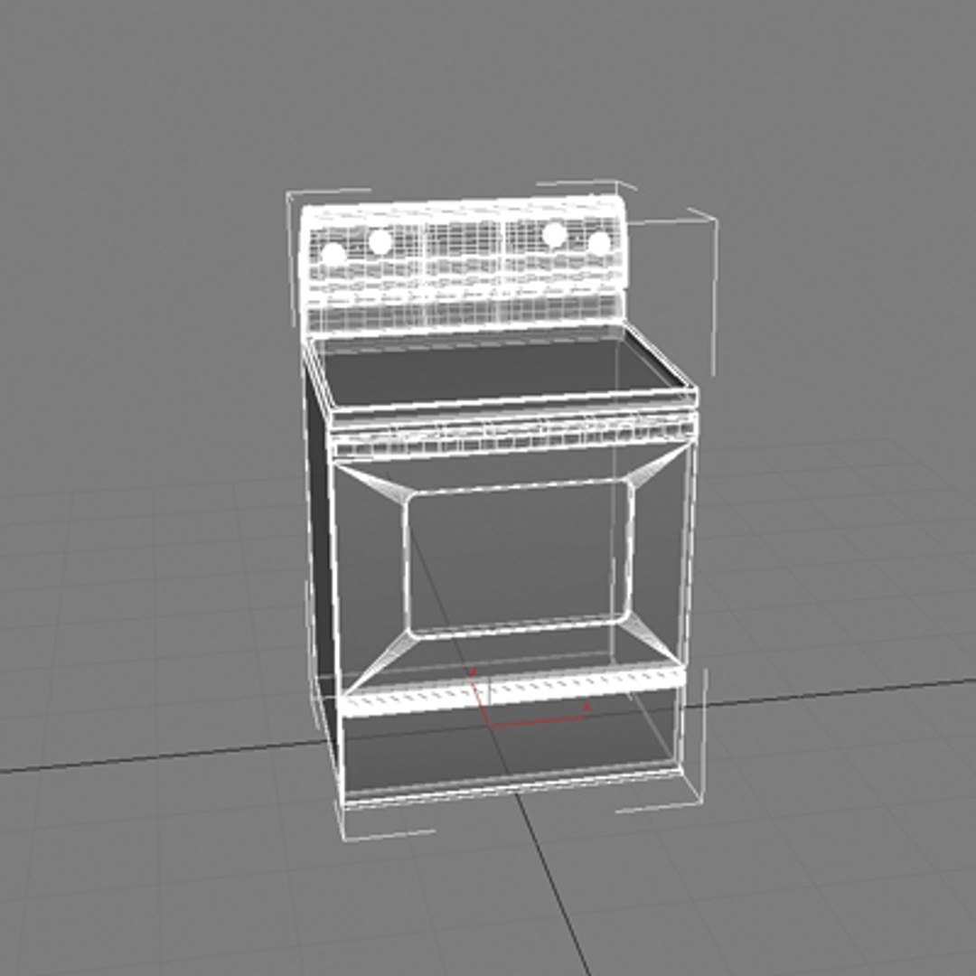 electric cooking range 3d max