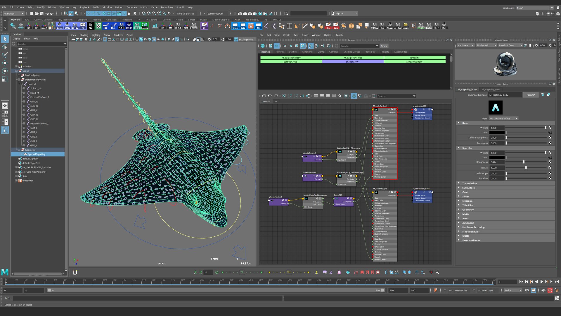 3D Spotted Eagle Ray - TurboSquid 2239471