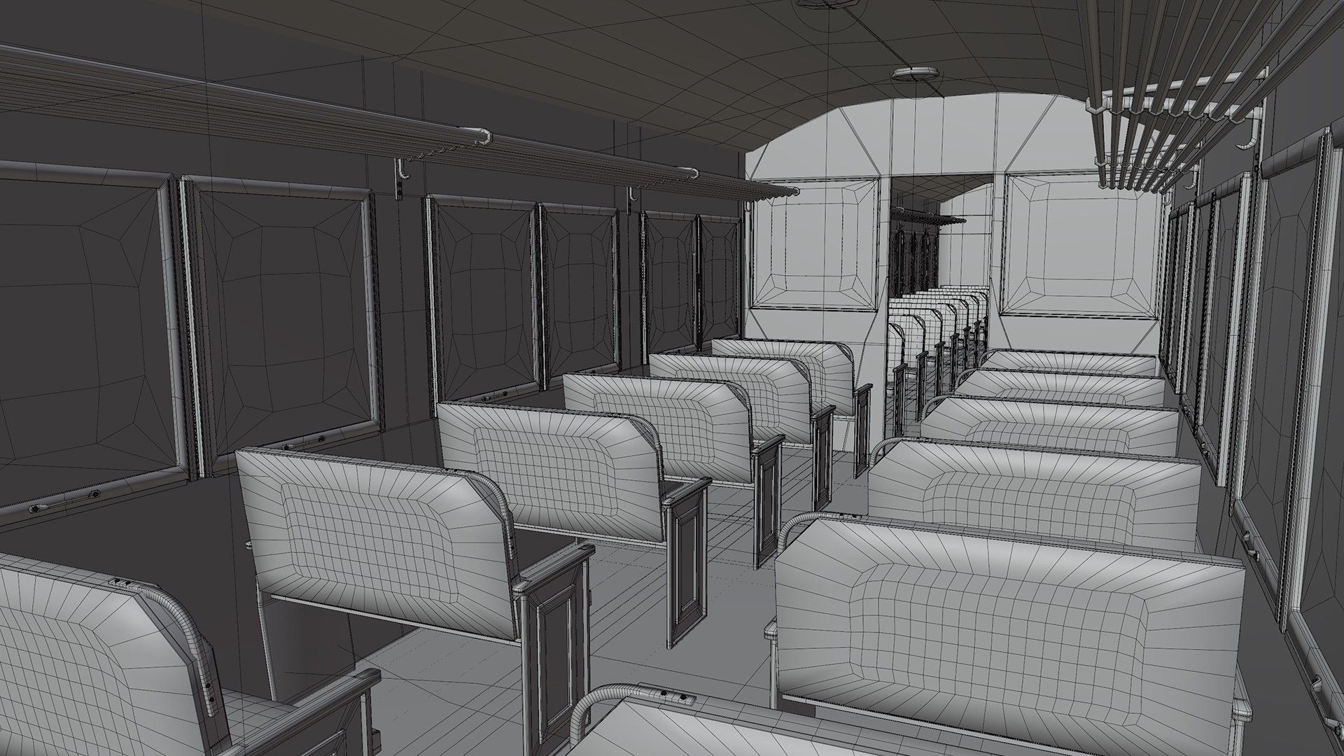Railway Coach 3D model - TurboSquid 2019207