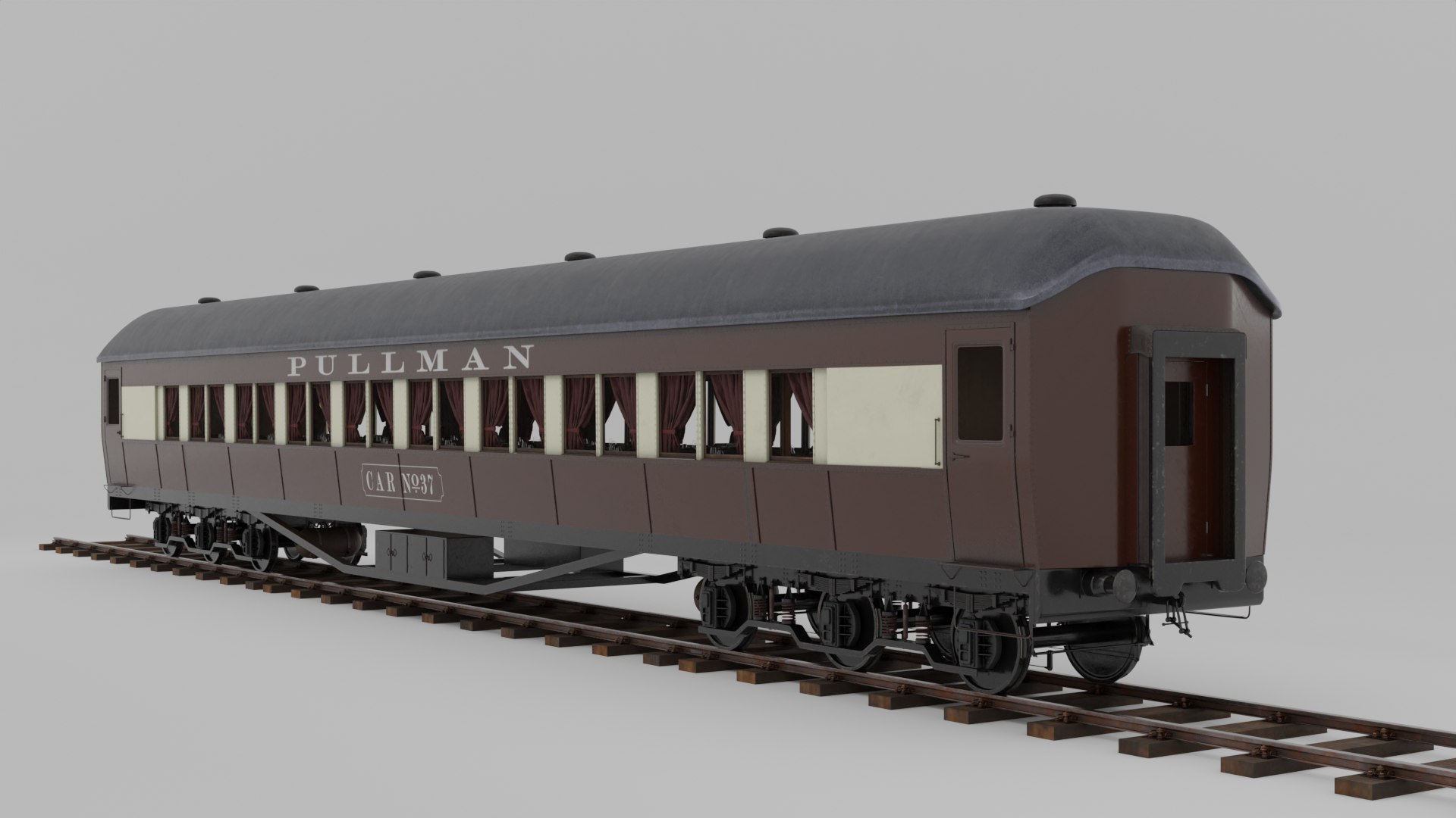 Railway Coach 3D model - TurboSquid 2019207