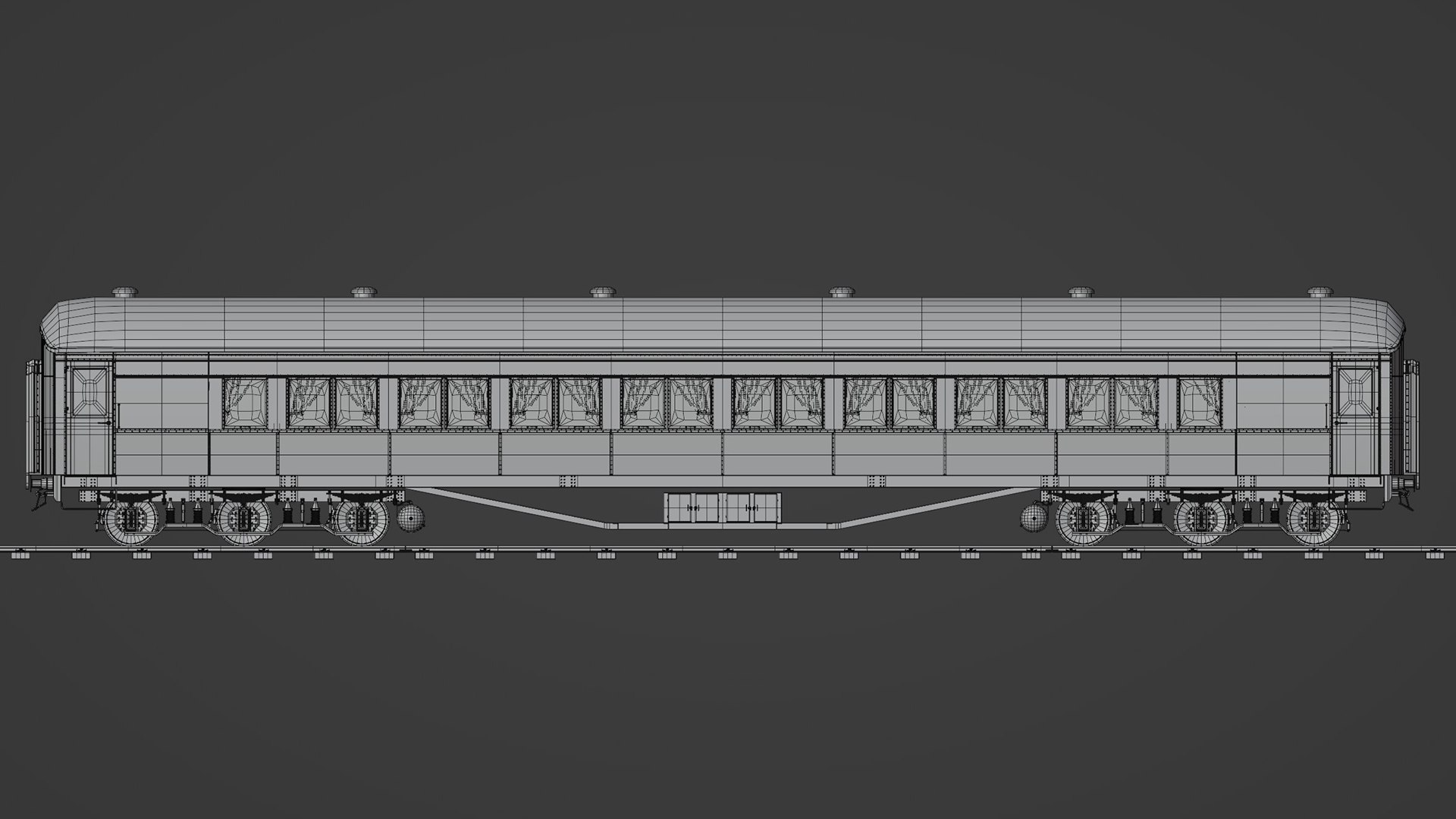Railway Coach 3D model - TurboSquid 2019207