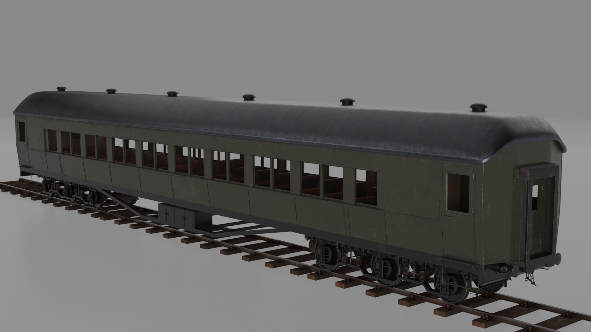 Railway Coach 3D Model - TurboSquid 2019207