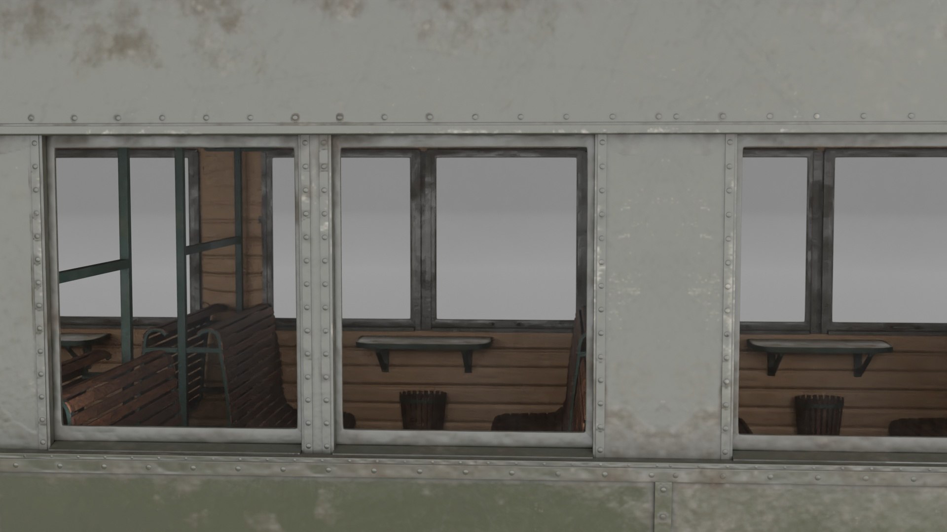 Railway Coach 3D model - TurboSquid 2019207