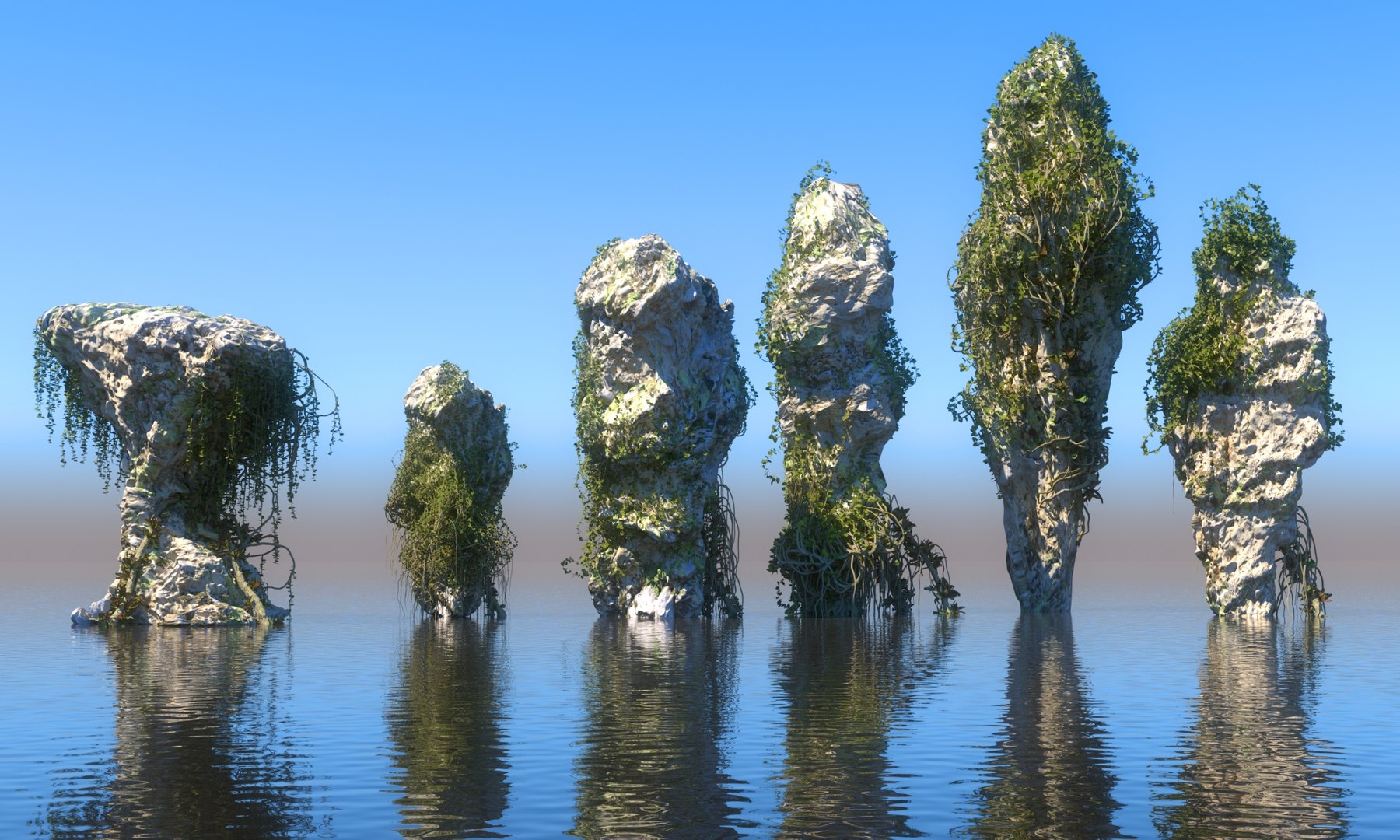 Jungle Rocks Pack 6 3D Model - TurboSquid 1771633