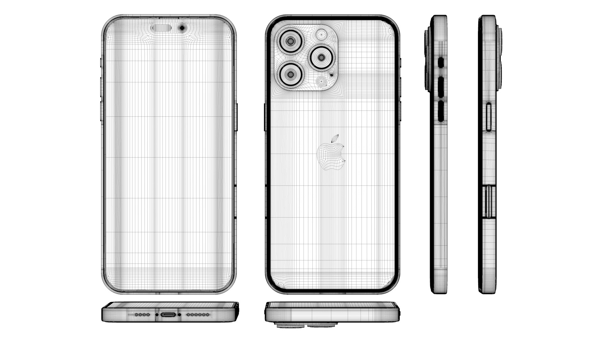 3D Apple IPhone 15 Pro Max Black Titanium - TurboSquid 2125926