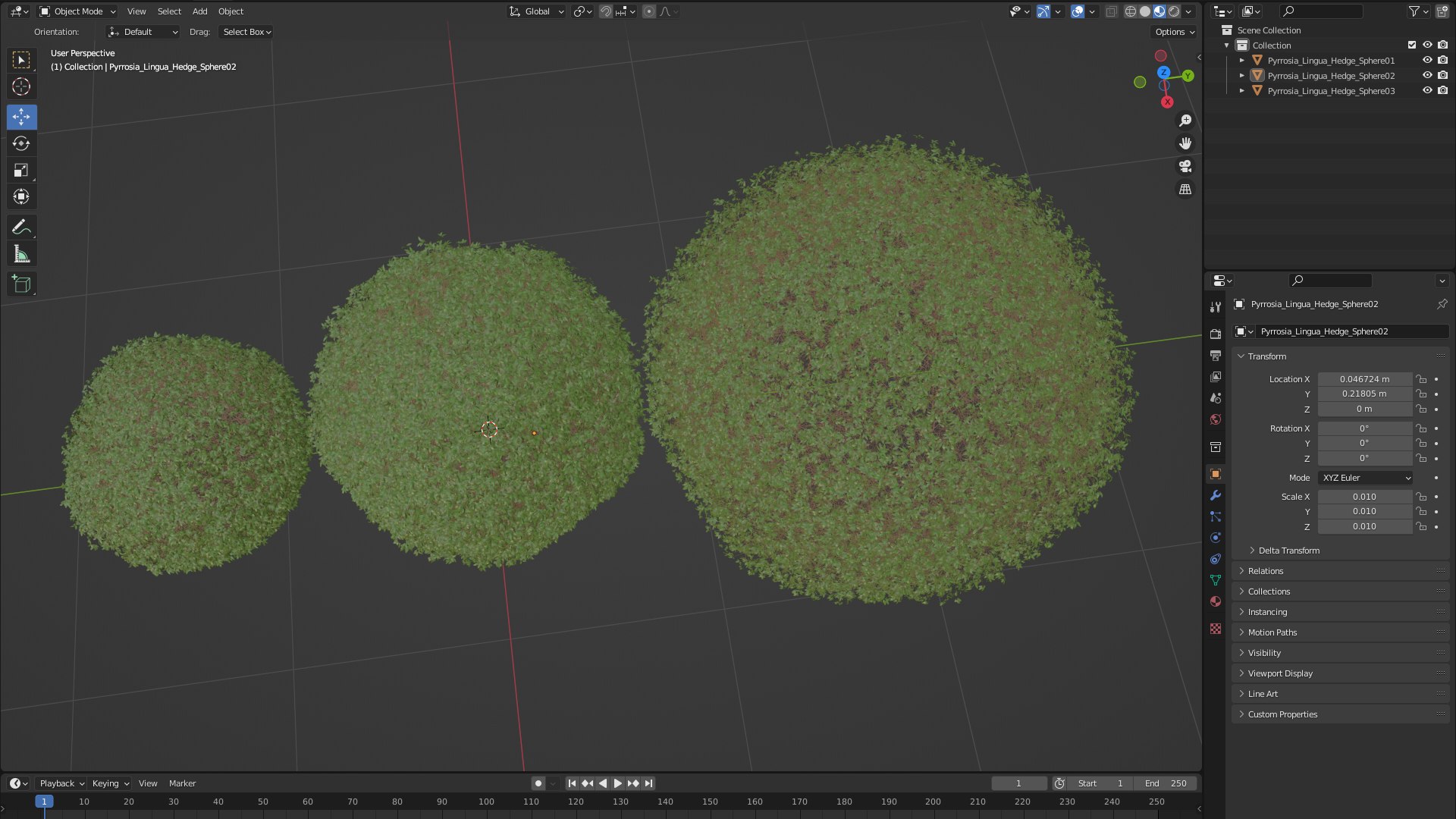 New Plant High Detail Pyrrosia Lingua Hedge Sphere 3D Model ...