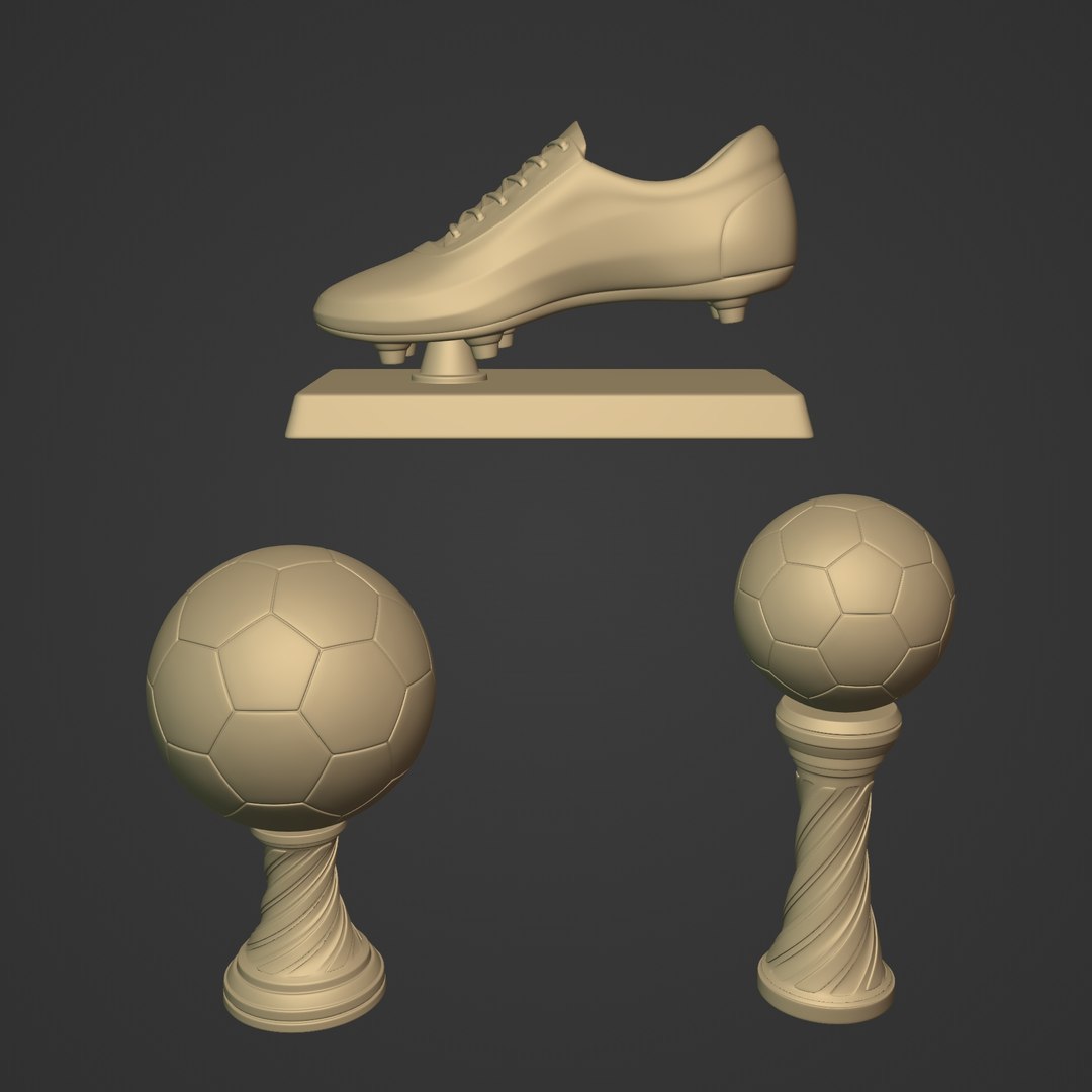 3D Soccer Trophies Pack - TurboSquid 1886206