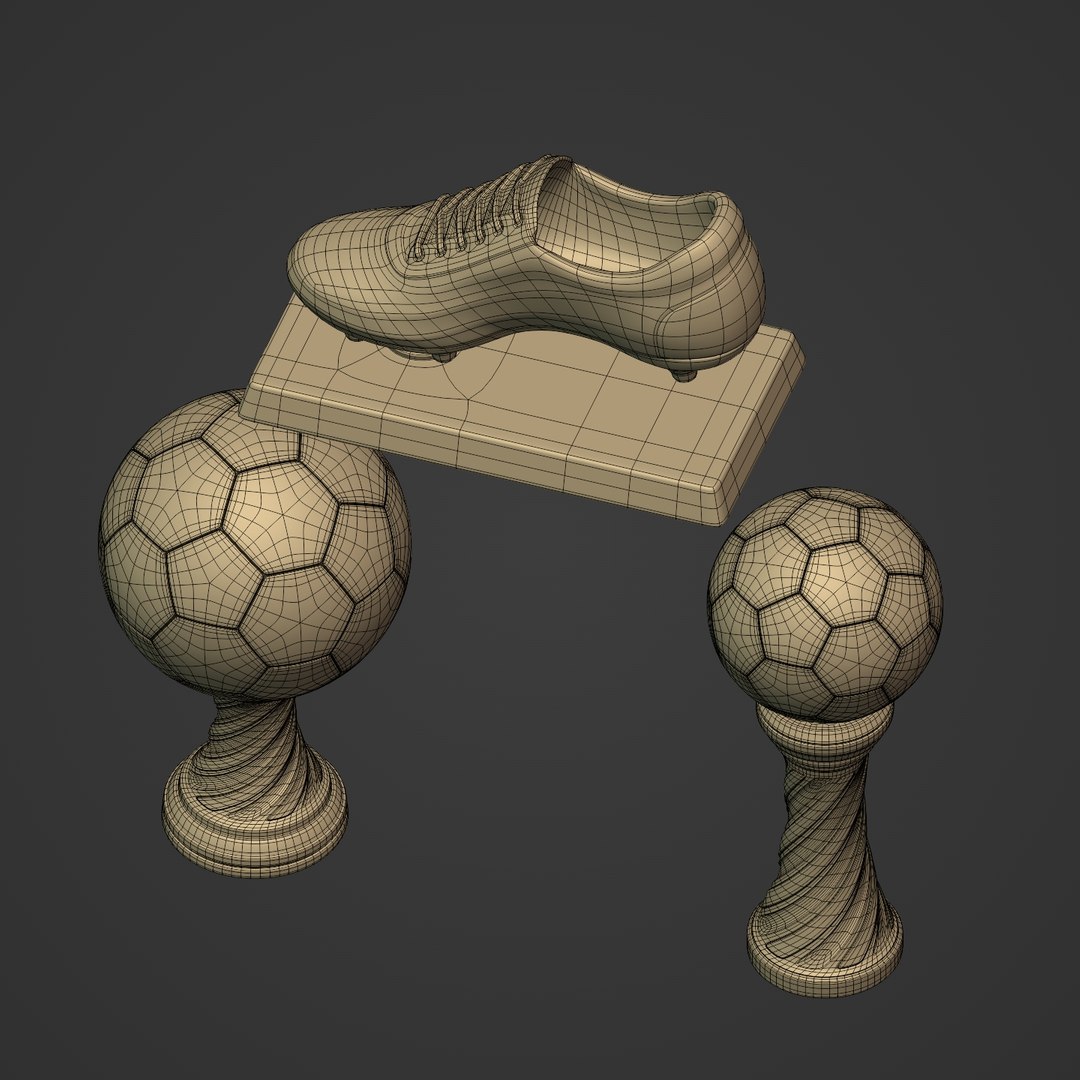 3D Soccer Trophies Pack - TurboSquid 1886206